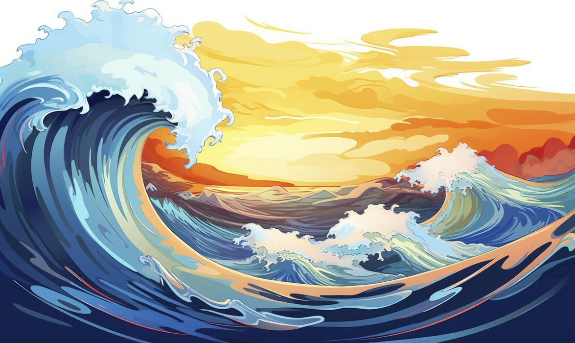 Ocean Waves Cartoon Stock Photos, Images and Backgrounds for Free Download
