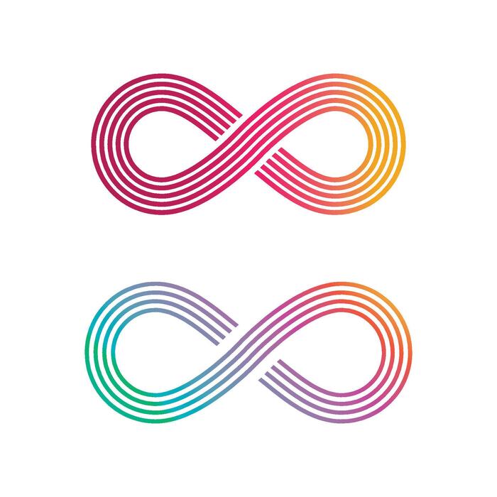 Rainbow Infinity Vector Art, Icons, and Graphics for Free Download