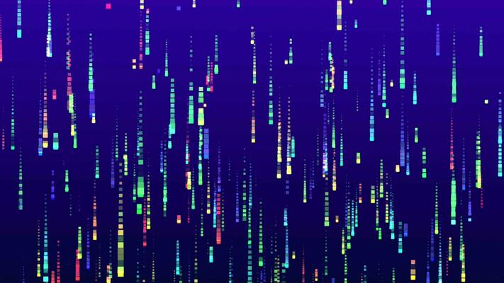 Binary Rain Background Stock Video Footage for Free Download
