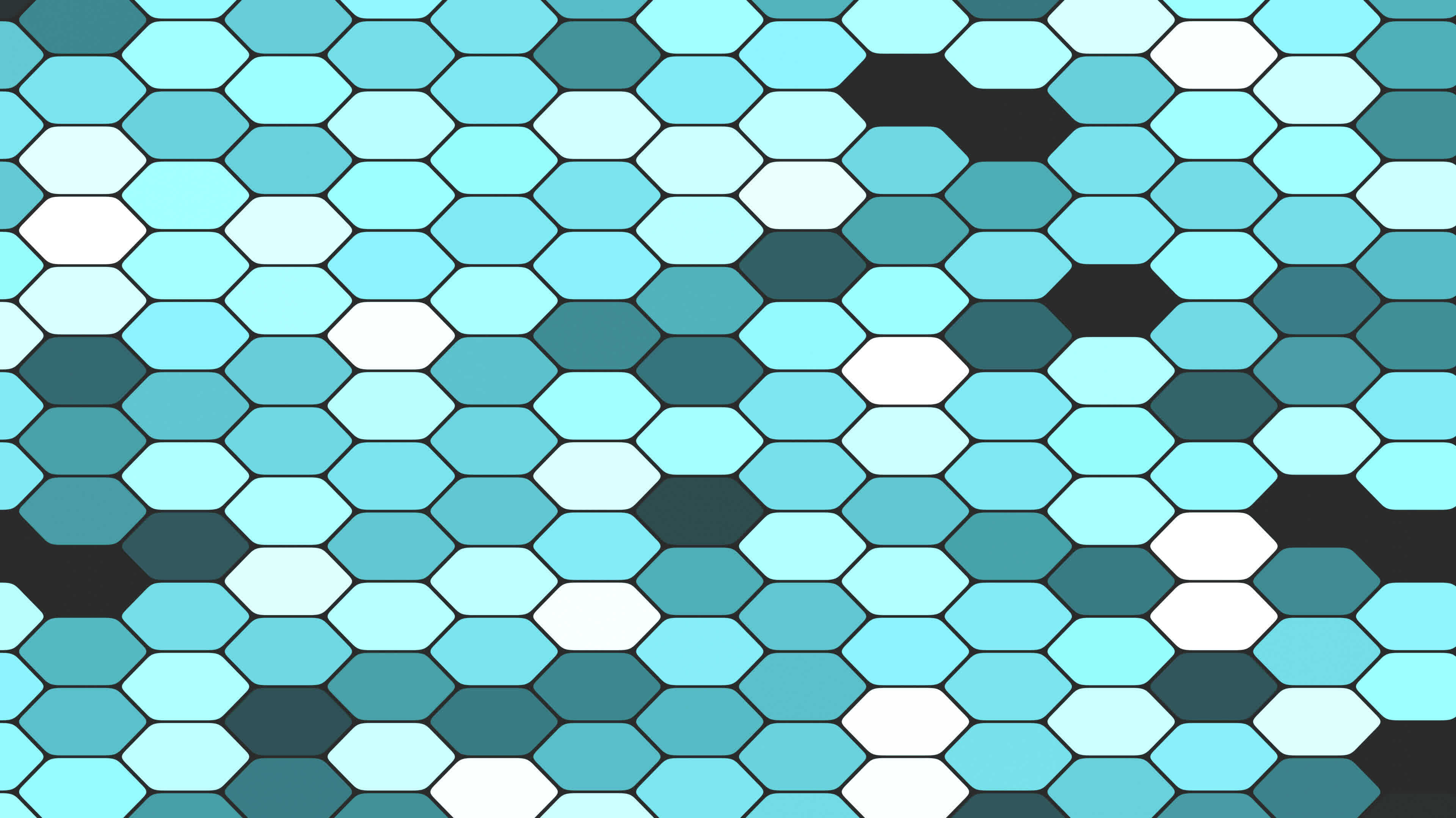 animated dissolve effect forming hexagon background, on green screen background. 4K animation ...