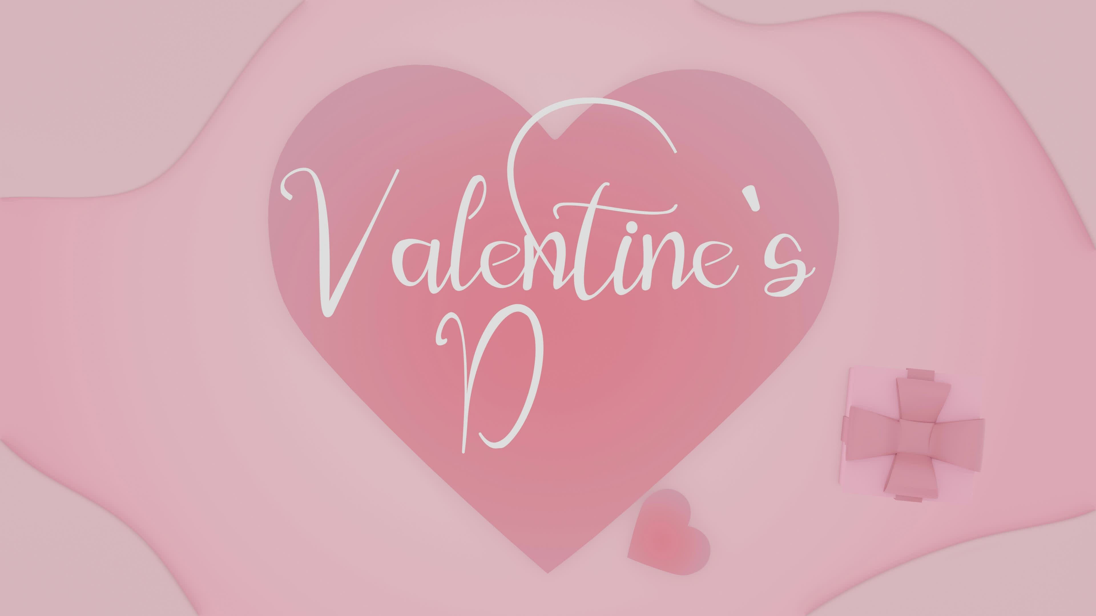 Valentine Day animation text lettering. handwriting Love background ...