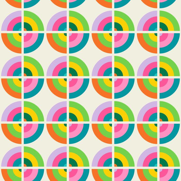 Retro Circle Pattern Vector Art, Icons, and Graphics for Free Download