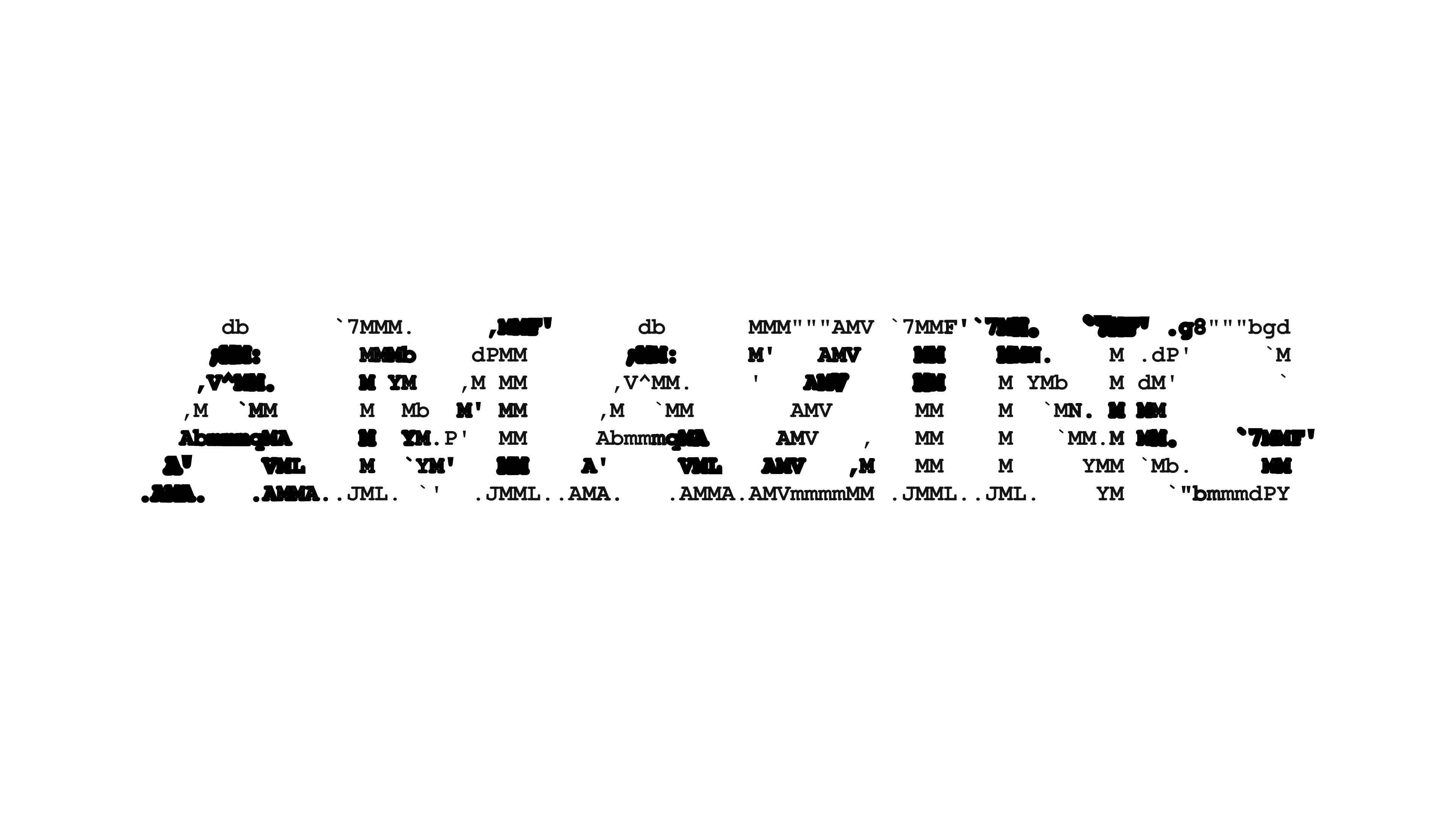 Amazing Ascii Word Animation Loop On White Background Ascii Code Art Symbols Typewriter In And