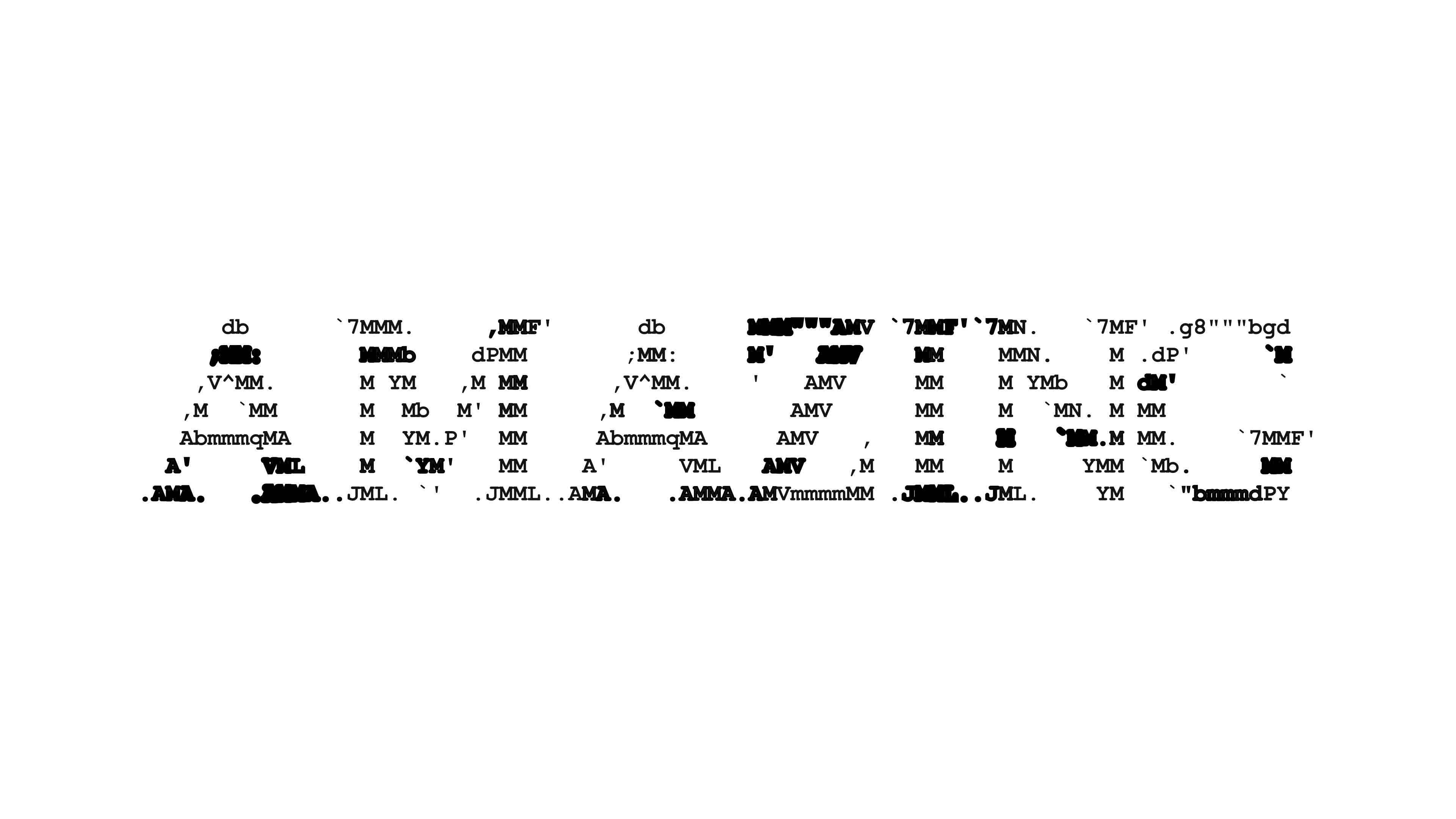 Amazing Ascii Word Animation Loop On White Background Ascii Code Art Symbols Typewriter In And