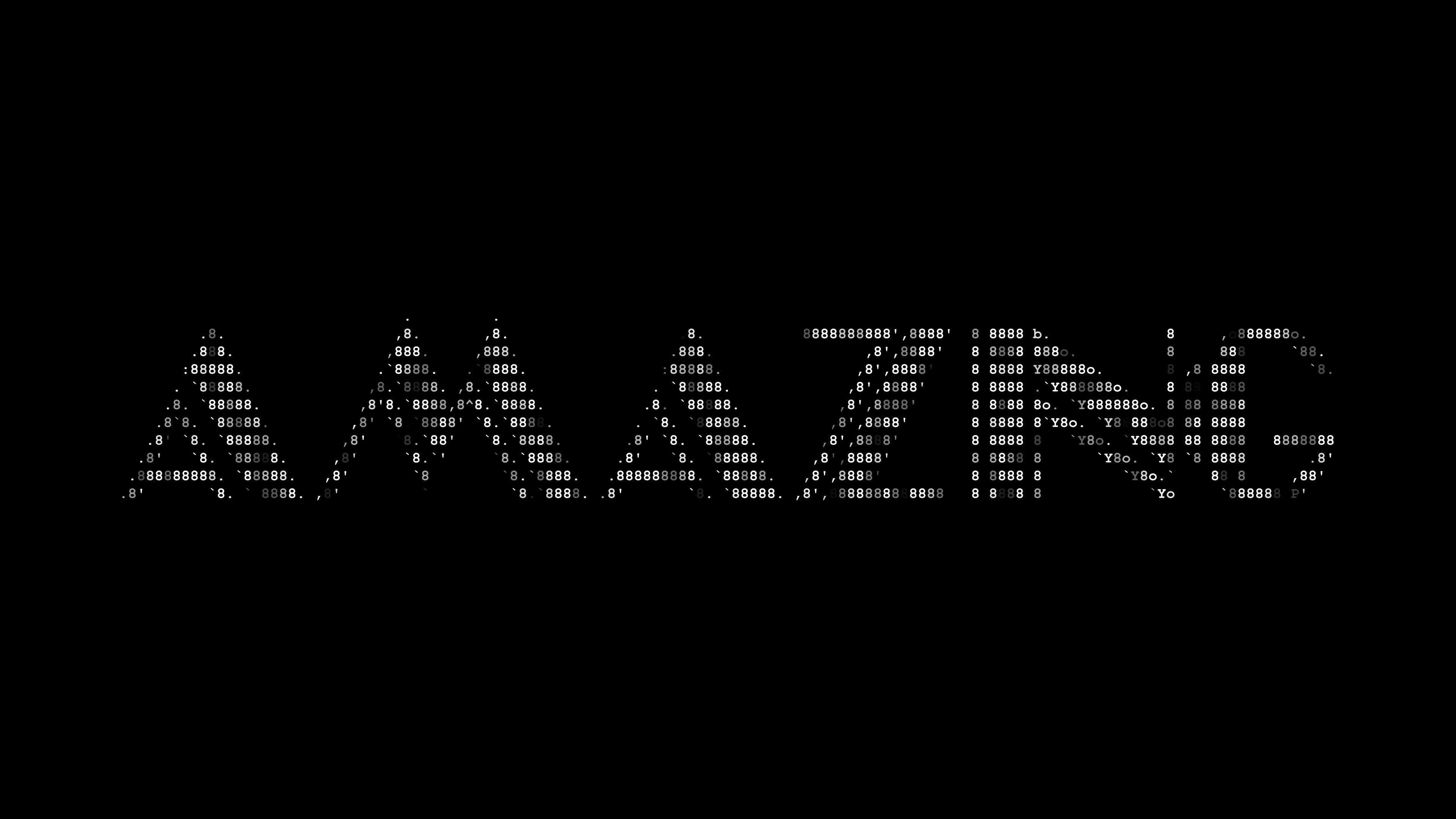 Amazing Ascii Word Animation Loop On Black Background Ascii Code Art Symbols Typewriter In And