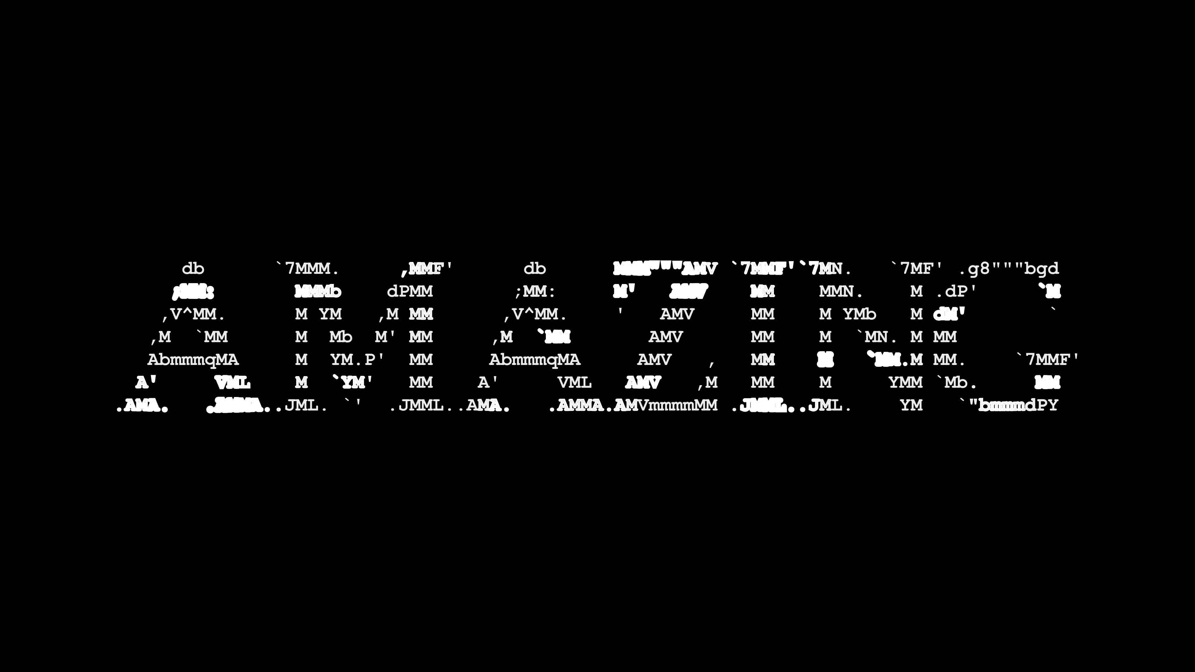 Amazing Ascii Word Animation Loop On Black Background Ascii Code Art Symbols Typewriter In And