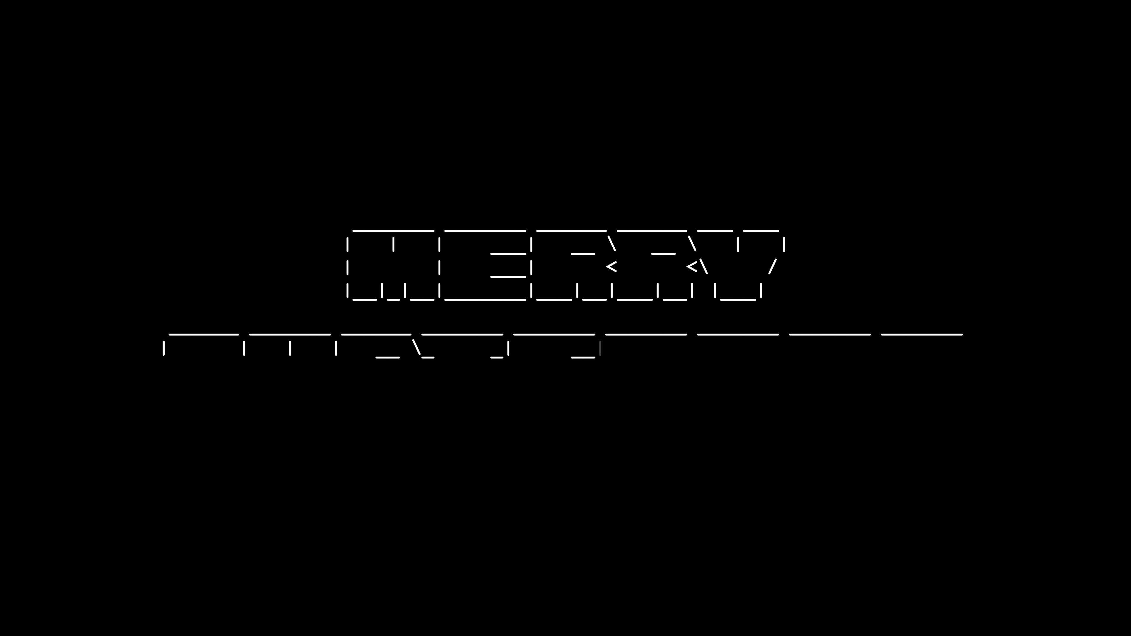 Merry Christmas Ascii Word Animation Loop On Black Background Ascii Code Art Symbols Typewriter