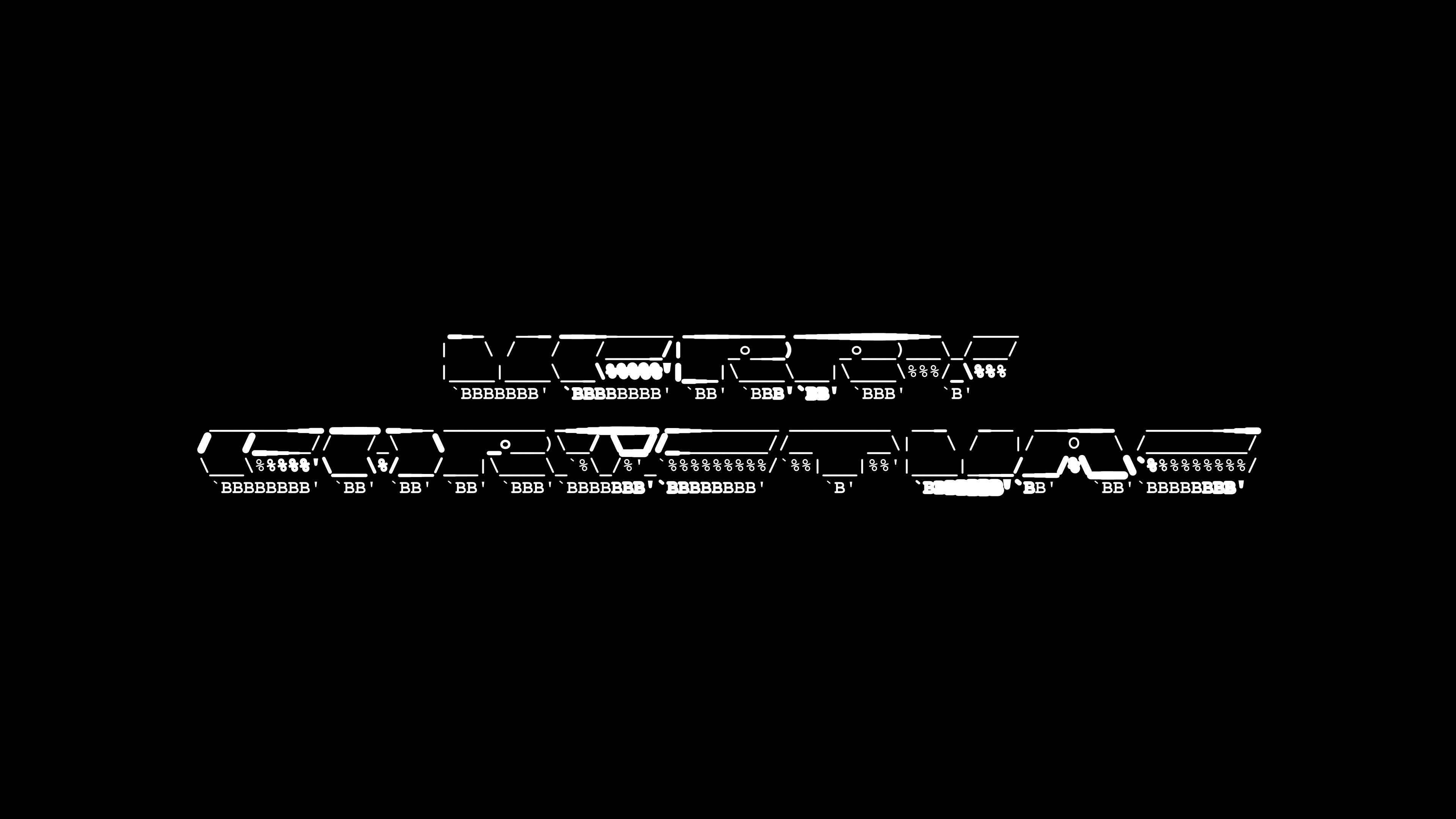 Merry Christmas Ascii Word Animation On Black Background Ascii Art Code Symbols With Shining