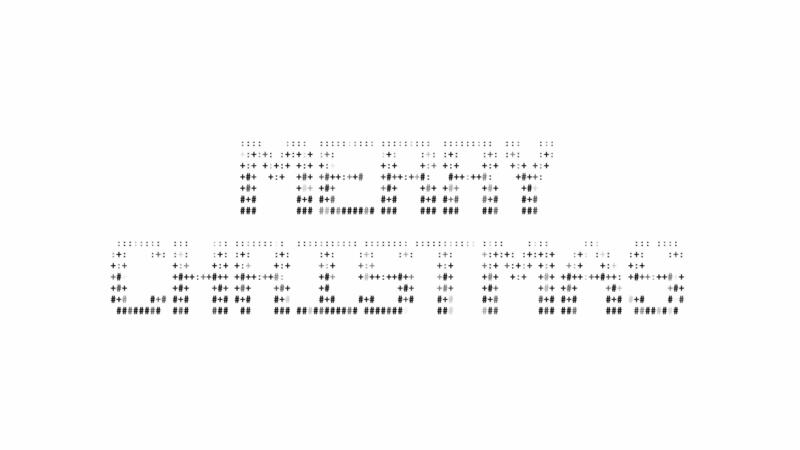 Merry Christmas Ascii Word Animation On White Background Ascii Art