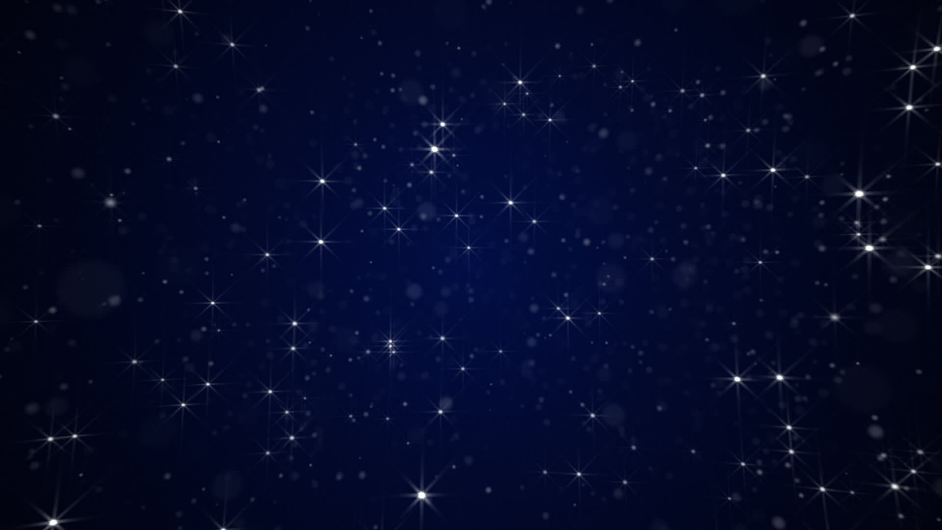 Bright shiny twinkling stars in the night sky. This glittering starry night motion background is ...