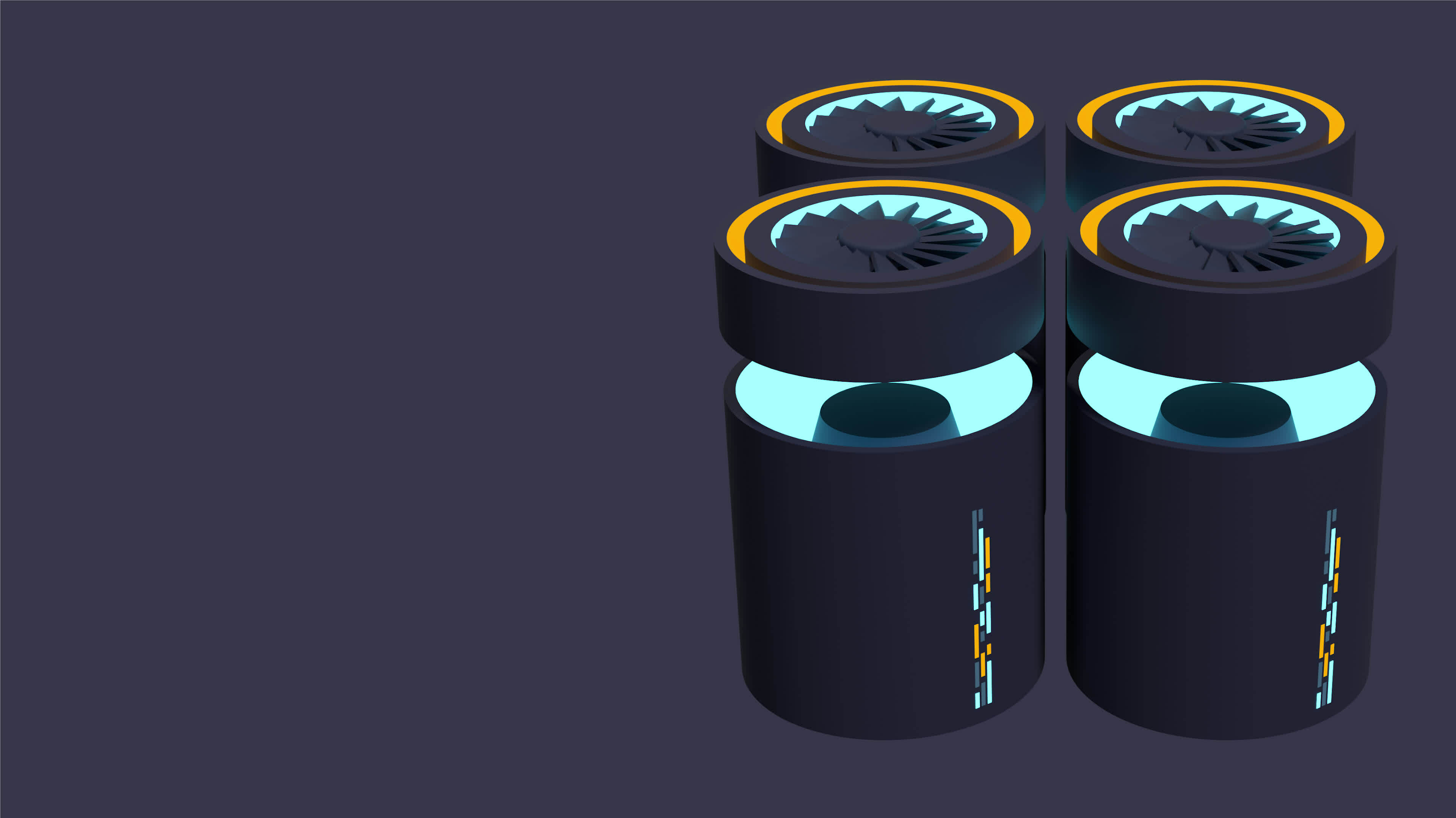 3D cloud database animation. Cloud computing and File cloud storage ...