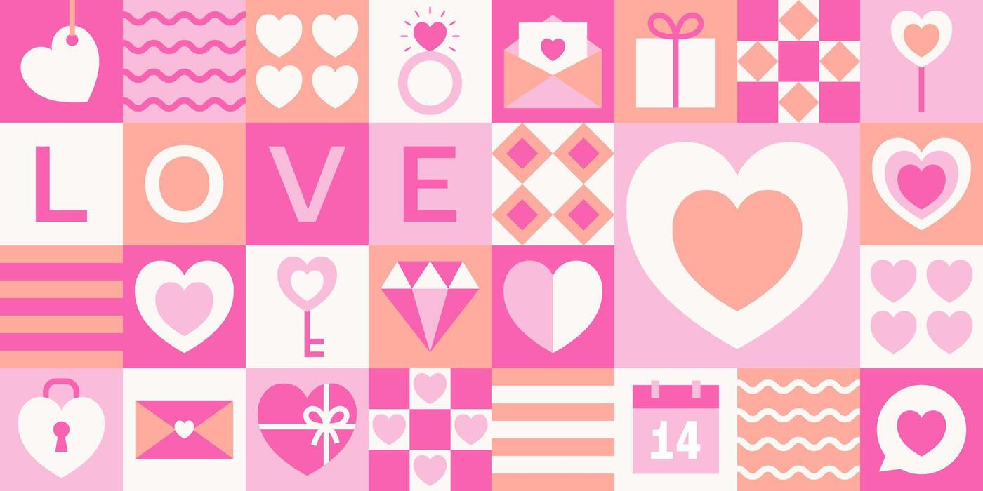 Cute Valentine Background Vector Art, Icons, and Graphics for Free Download
