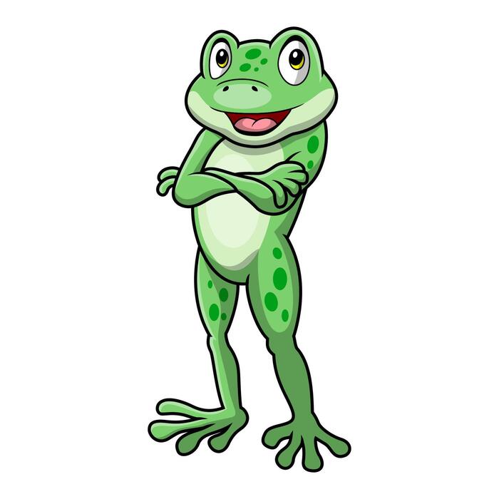 Cute Frog Cartoon Vector Art, Icons, and Graphics for Free Download