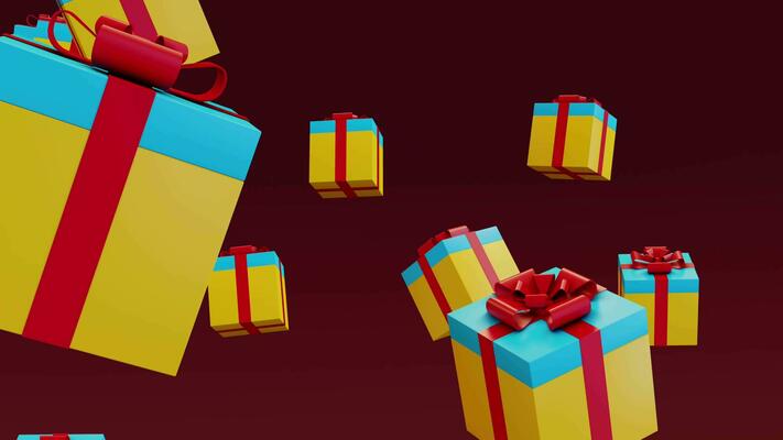 Gift Box Opening Animation Stock Video Footage for Free Download