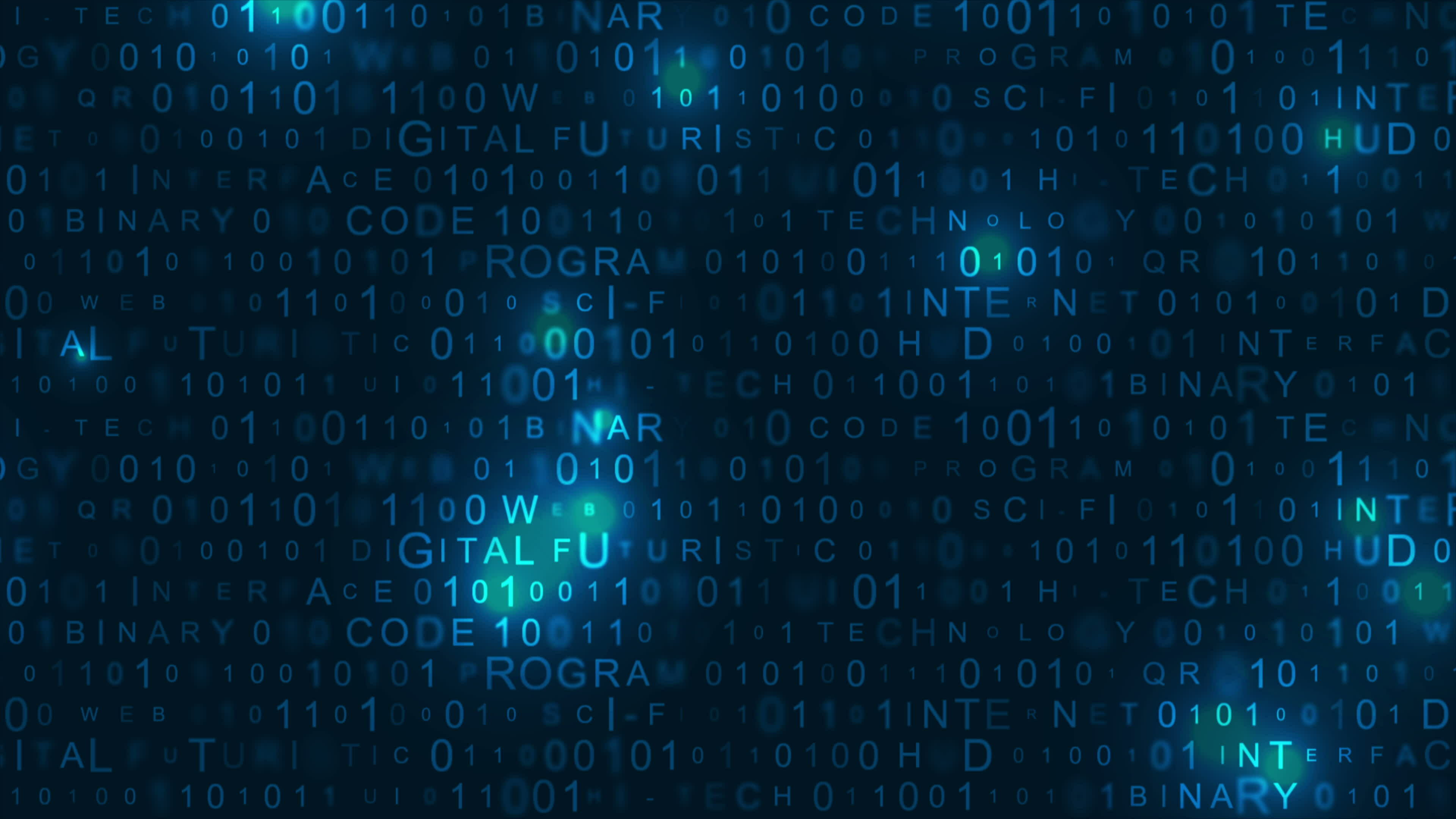 Glowing blue technology binary code video animation 35467234 Stock Video at Vecteezy