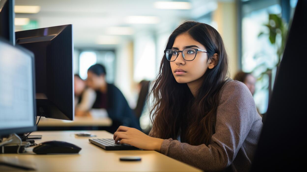 Student With Computer Stock Photos, Images and Backgrounds for Free ...