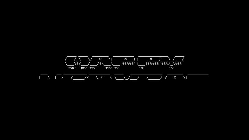 Happy New Year Ascii Animation On Black Background Ascii Art Code Symbols With Shining And