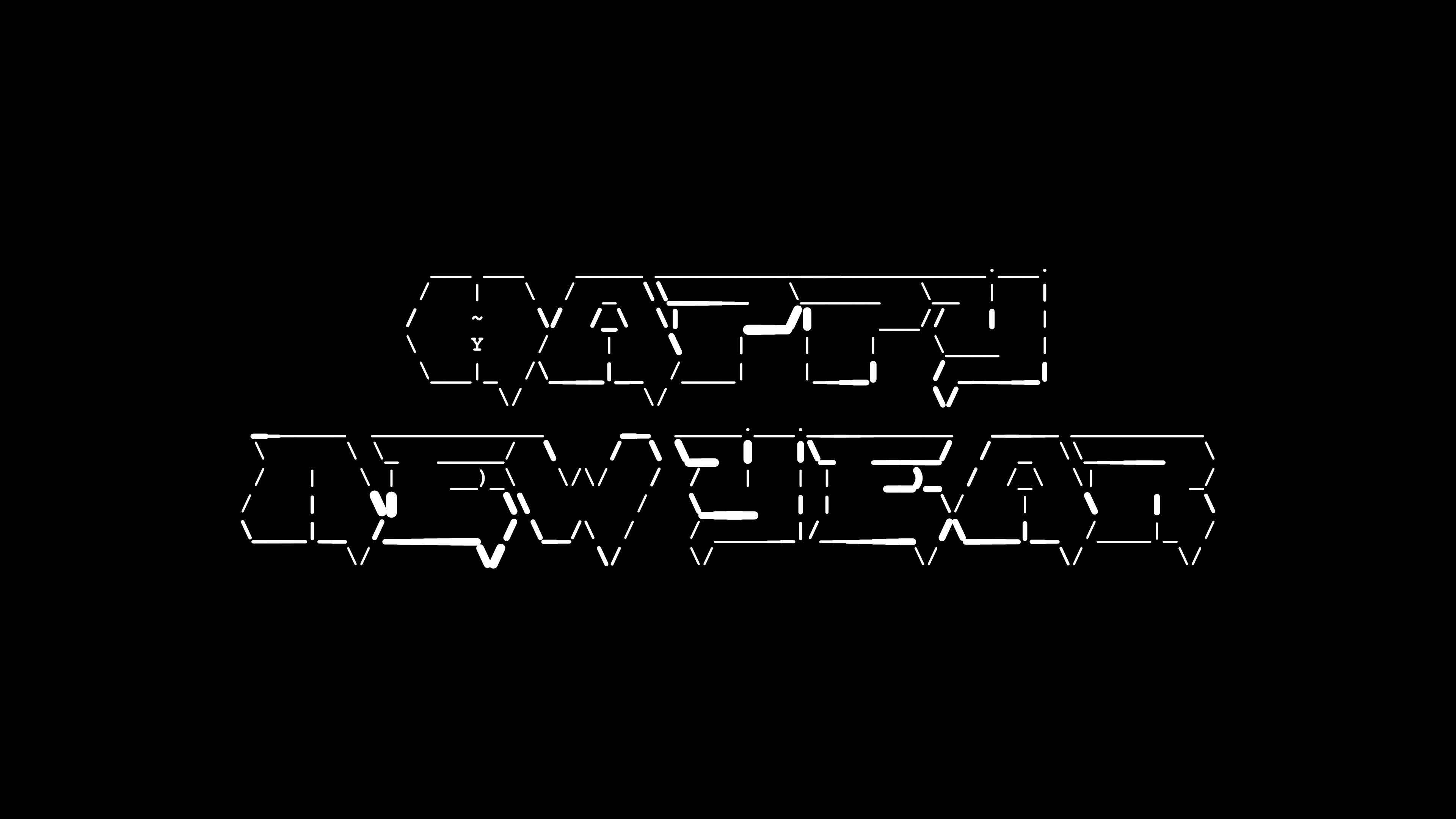 Happy New Year Ascii Animation On Black Background Ascii Art Code Symbols With Shining And