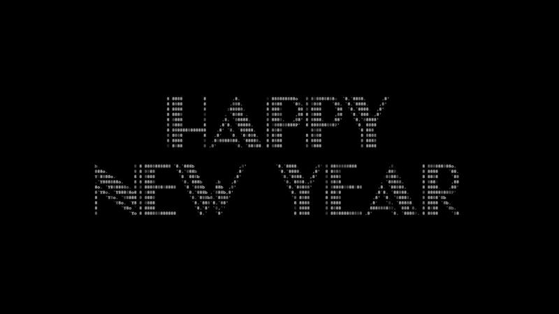Happy New Year ascii animation on black background. Ascii art code ...