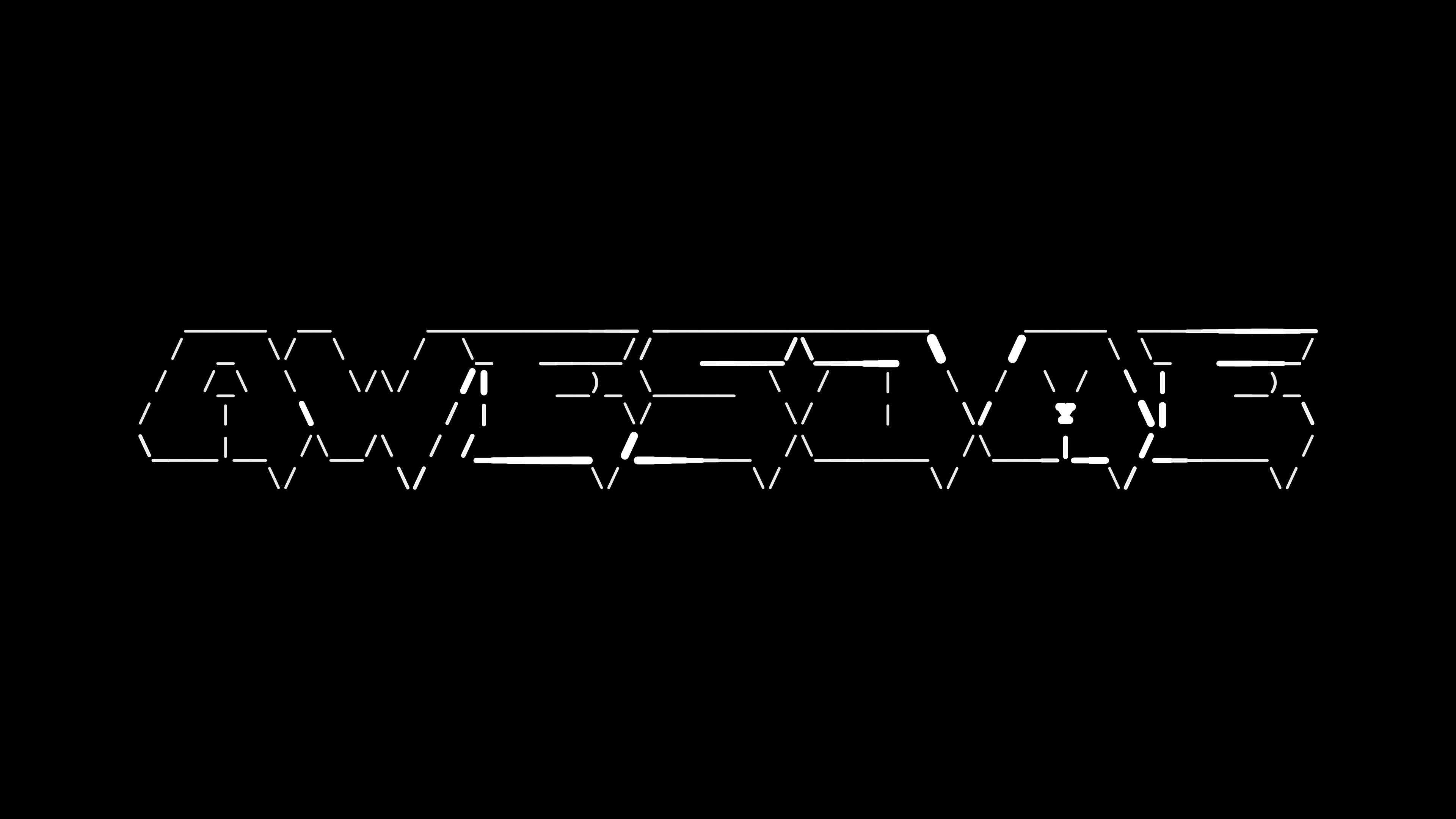 Awesome Ascii Animation Loop On Black Background Ascii Code Art Symbols Typewriter In And Out