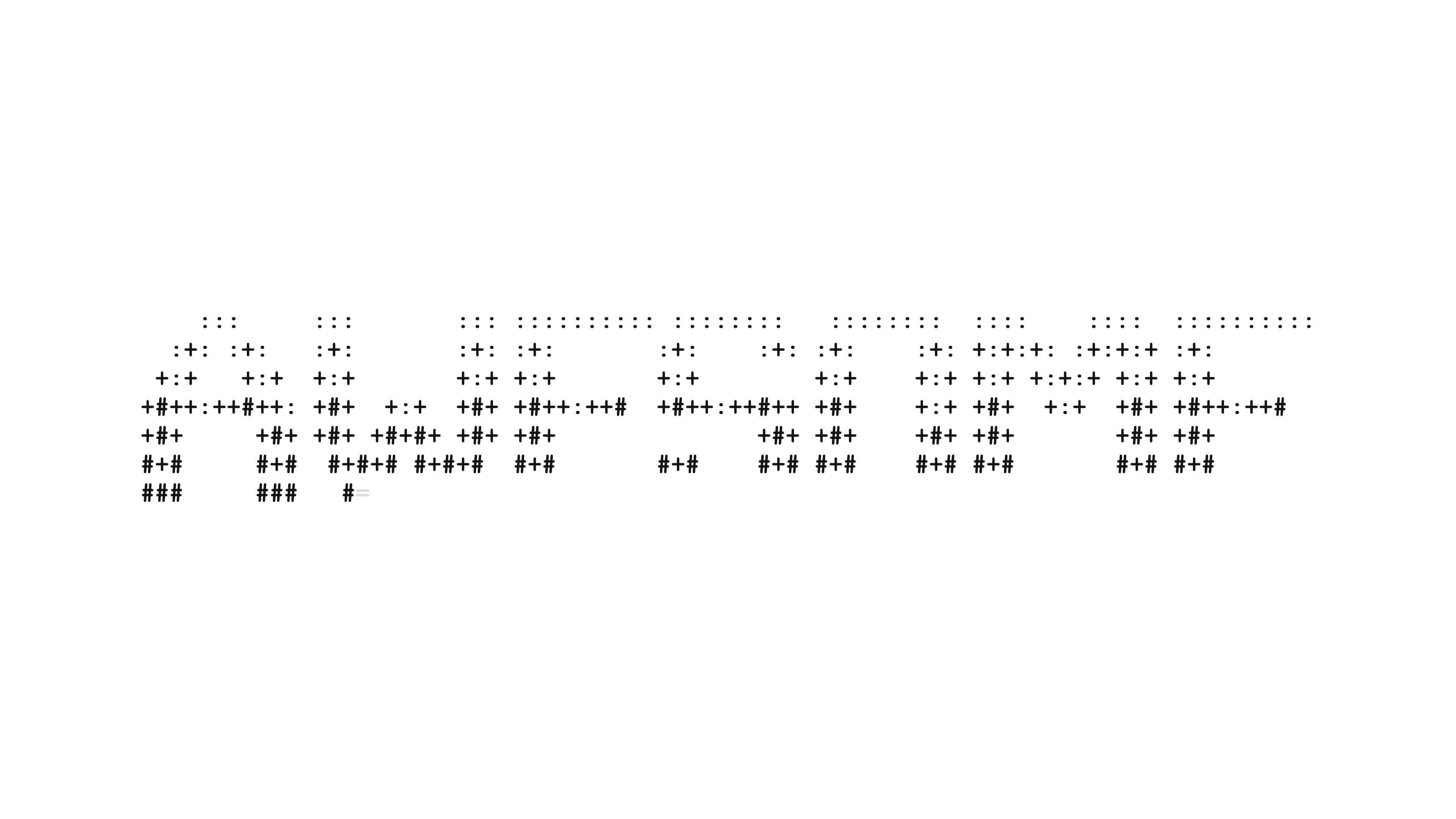 Awesome Ascii Animation On Black Background Ascii Art Code Symbols With Shining And Glittering
