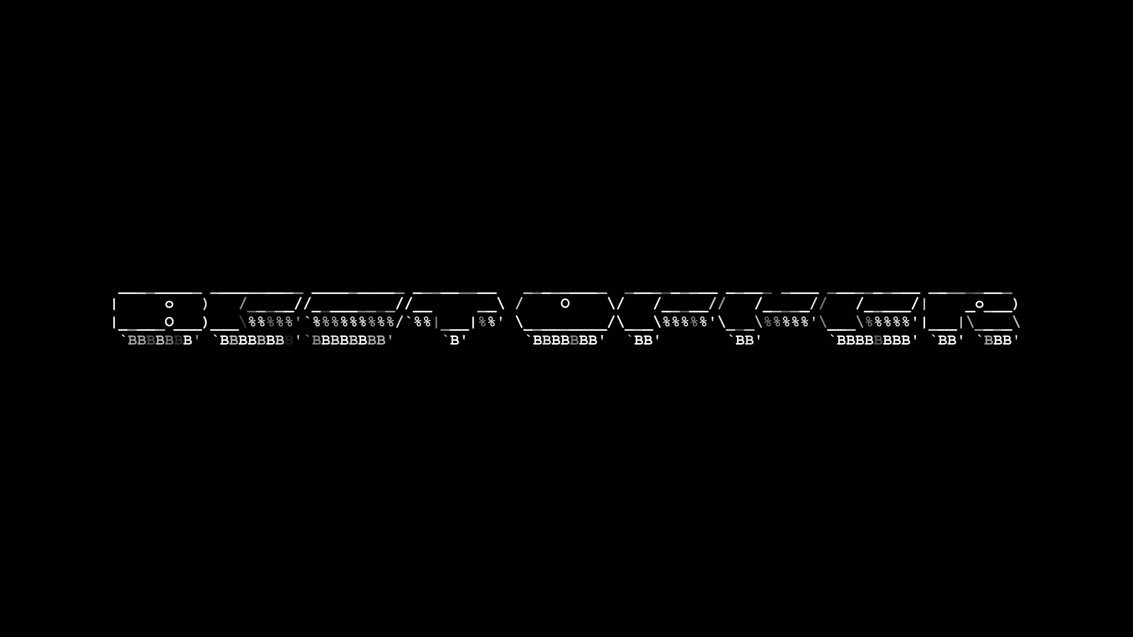 Best Offer Ascii Animation On Black Background Ascii Art Code Symbols With Shining And