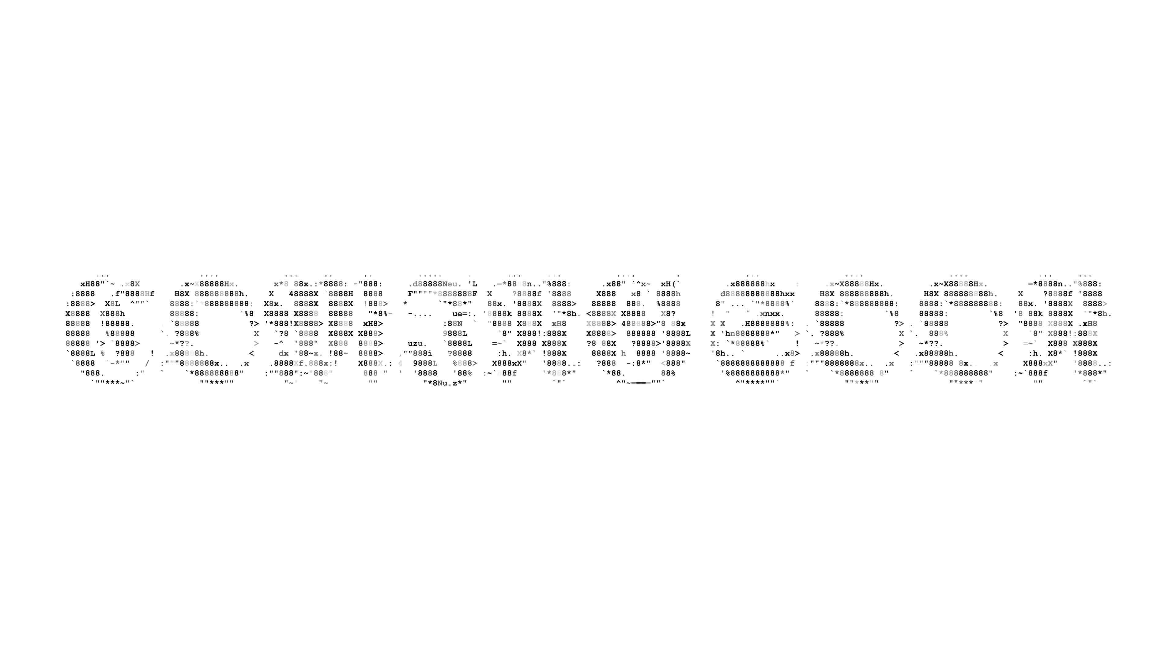 Coming Soon Ascii Animation Loop On White Background Ascii Code Art Symbols Typewriter In And