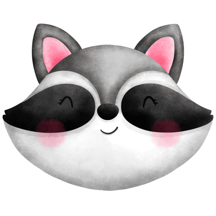 Raccoon Watercolor PNGs for Free Download
