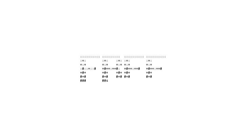 Free ascii animation loop on white background. Ascii code art symbols typewriter in and out ...