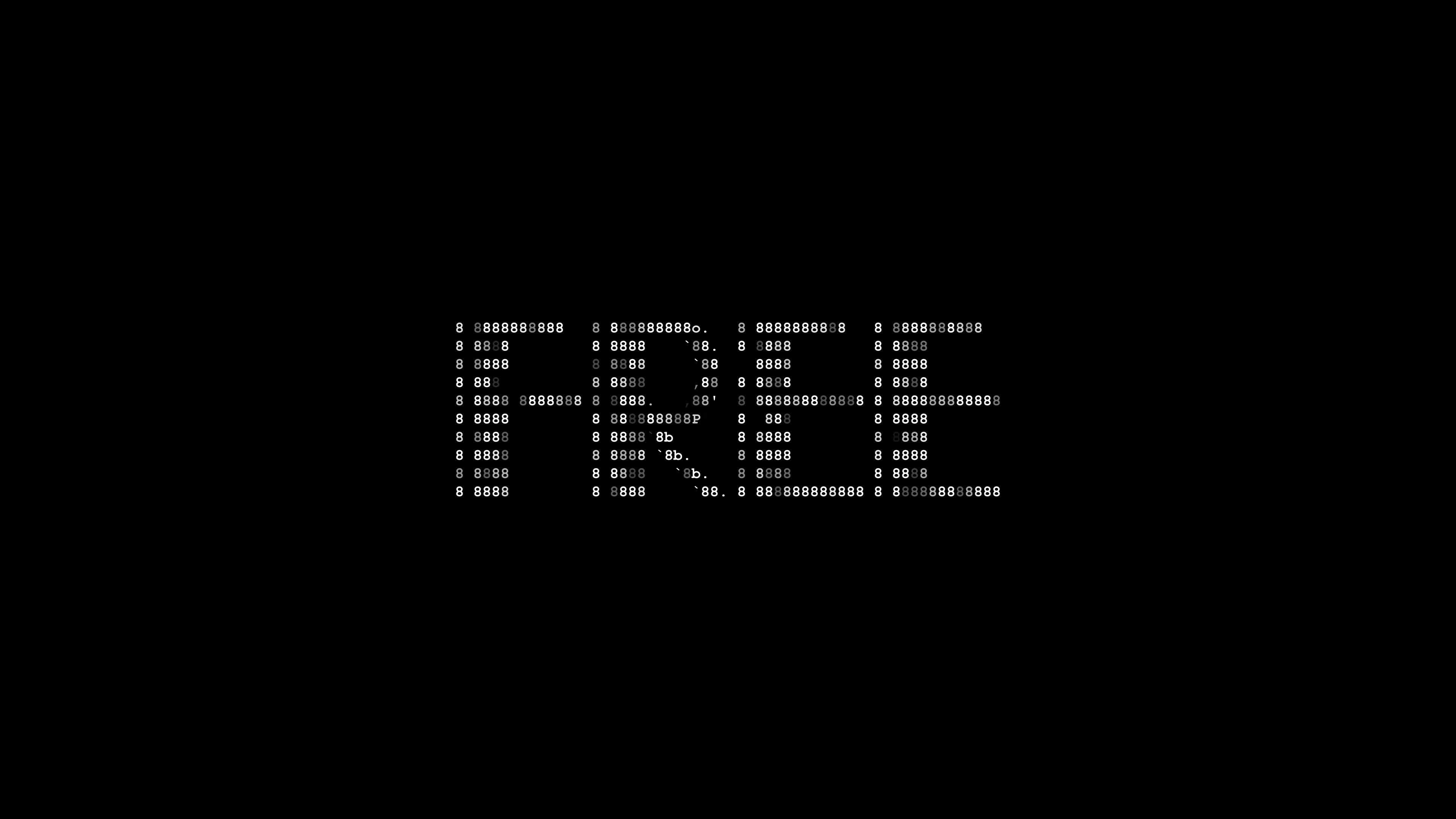 Free Ascii Animation Loop On Black Background Ascii Code Art Symbols Typewriter In And Out