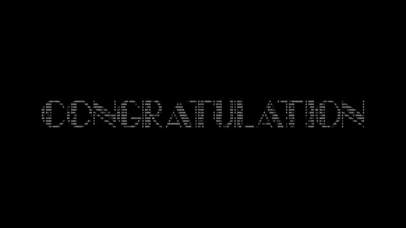 Congratulation Ascii Animation Loop On Black Background Ascii Code Art
