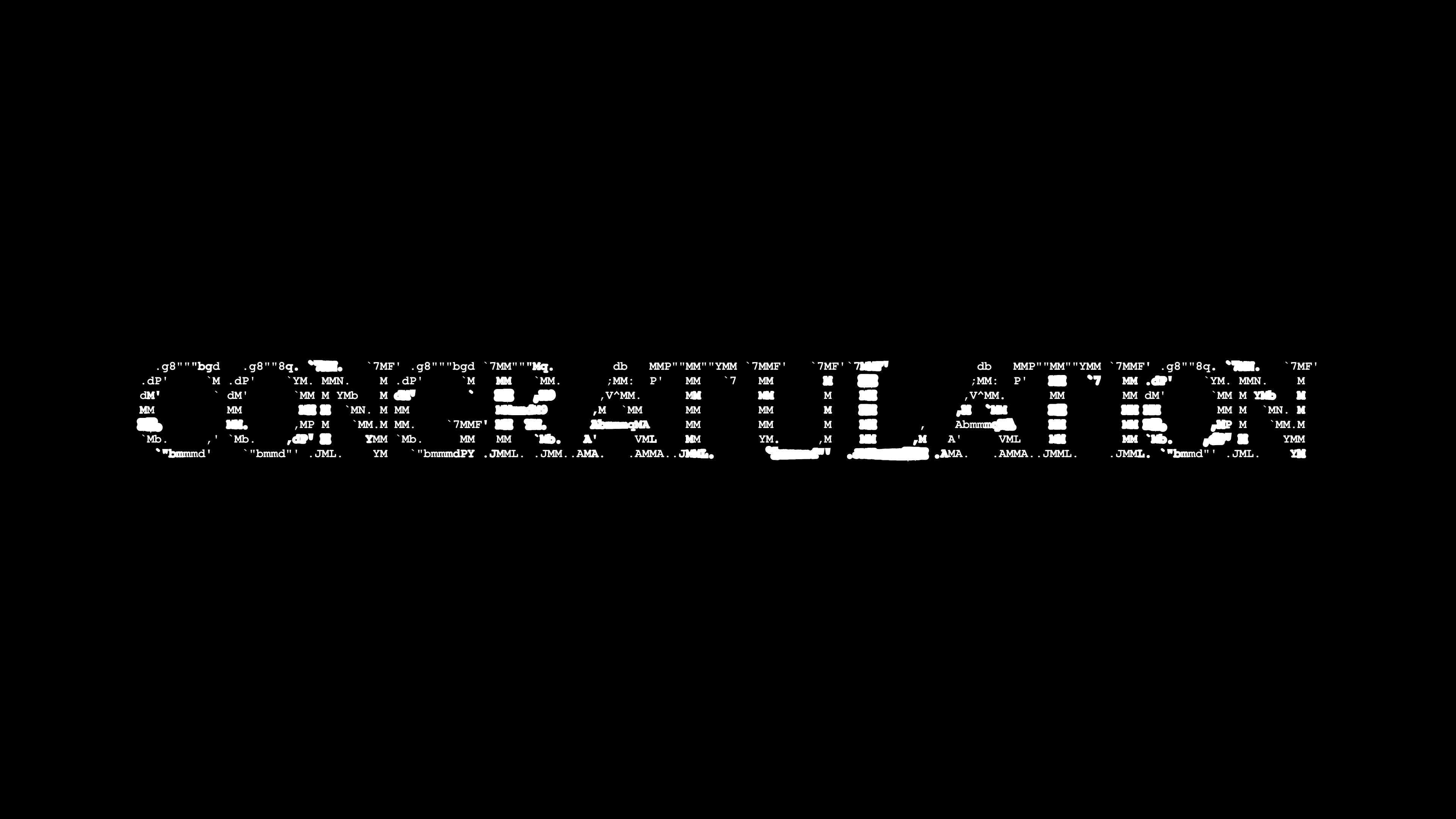 Congratulation Ascii Animation On Black Background Ascii Art Code Symbols With Shining And