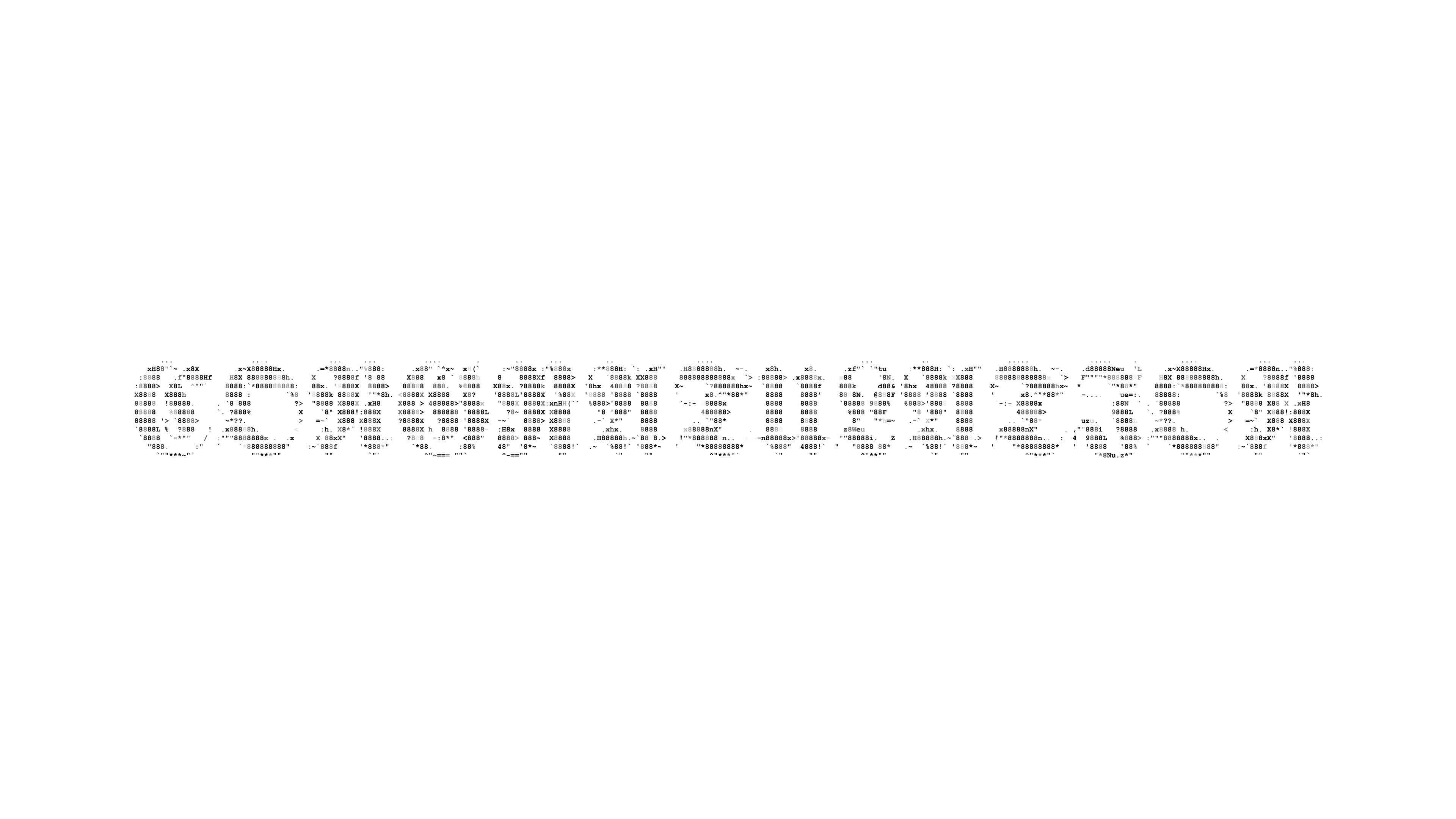 Congratulation Ascii Animation Loop On White Background Ascii Code Art Symbols Typewriter In