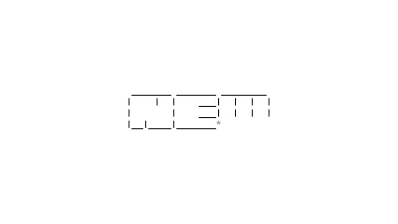 New Ascii Animation Loop On White Background Ascii Code Art Symbols Typewriter In And Out