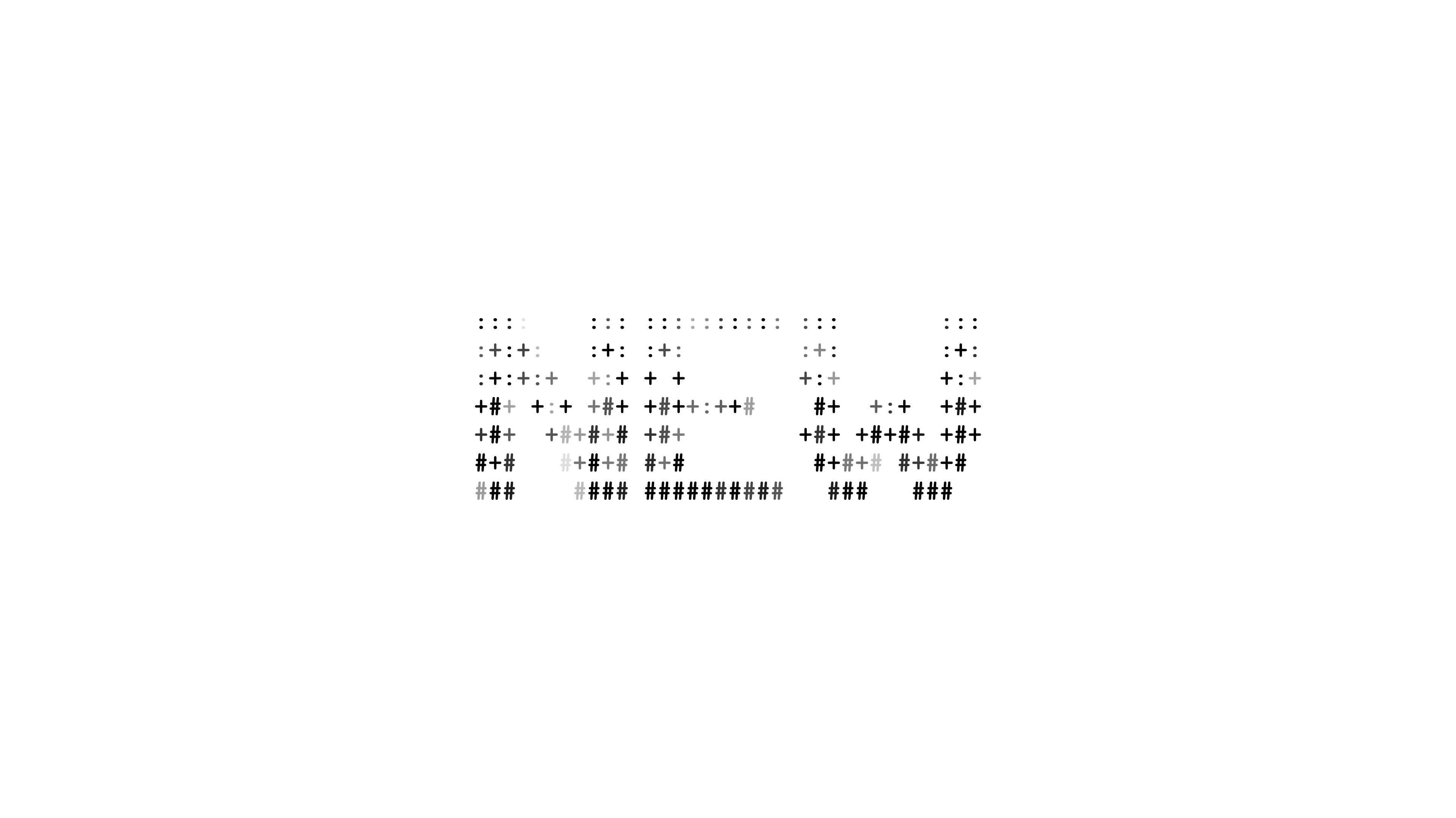 New Ascii Animation Loop On White Background Ascii Code Art Symbols Typewriter In And Out