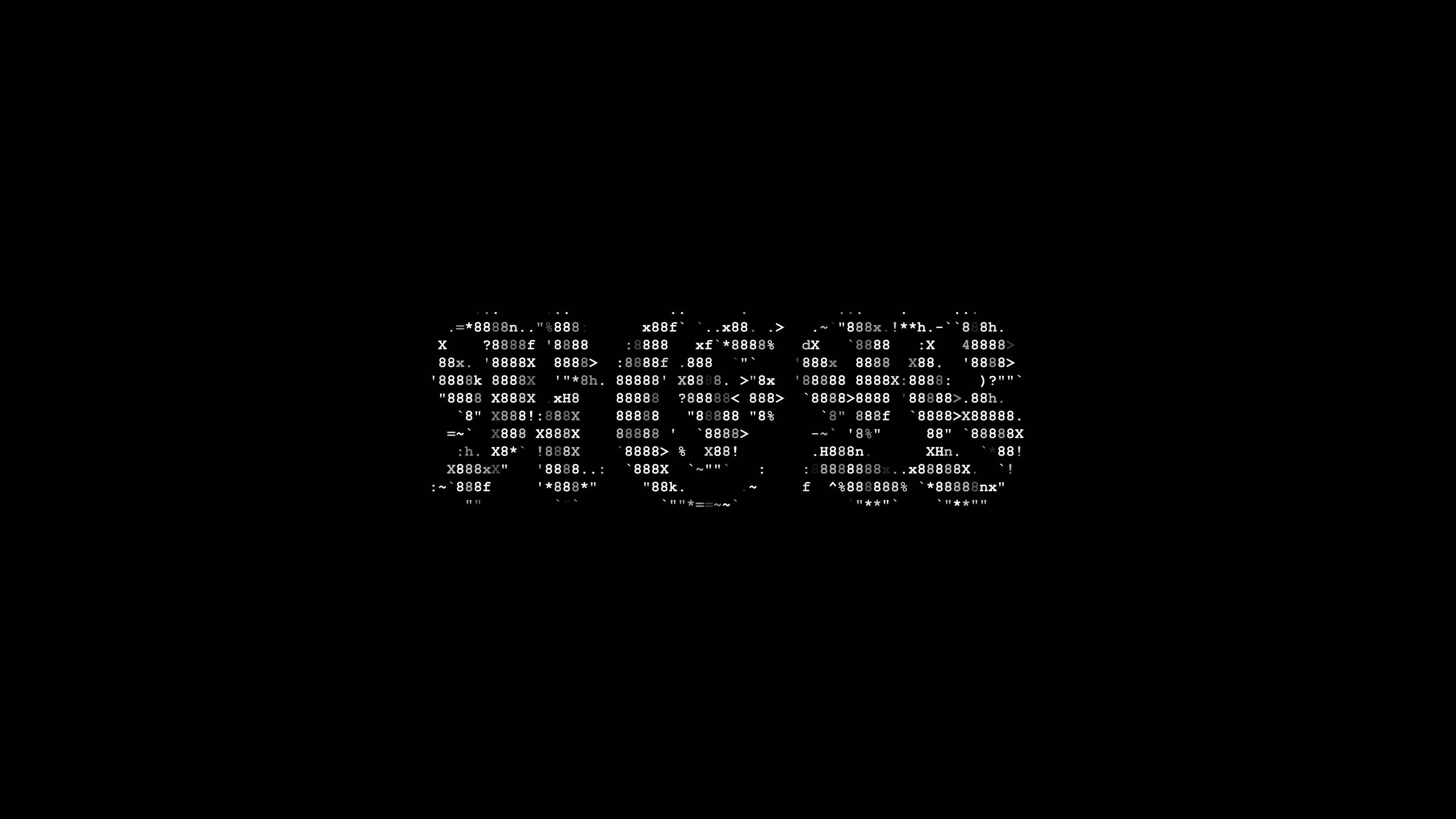 New Ascii Animation Loop On Black Background Ascii Code Art Symbols Typewriter In And Out