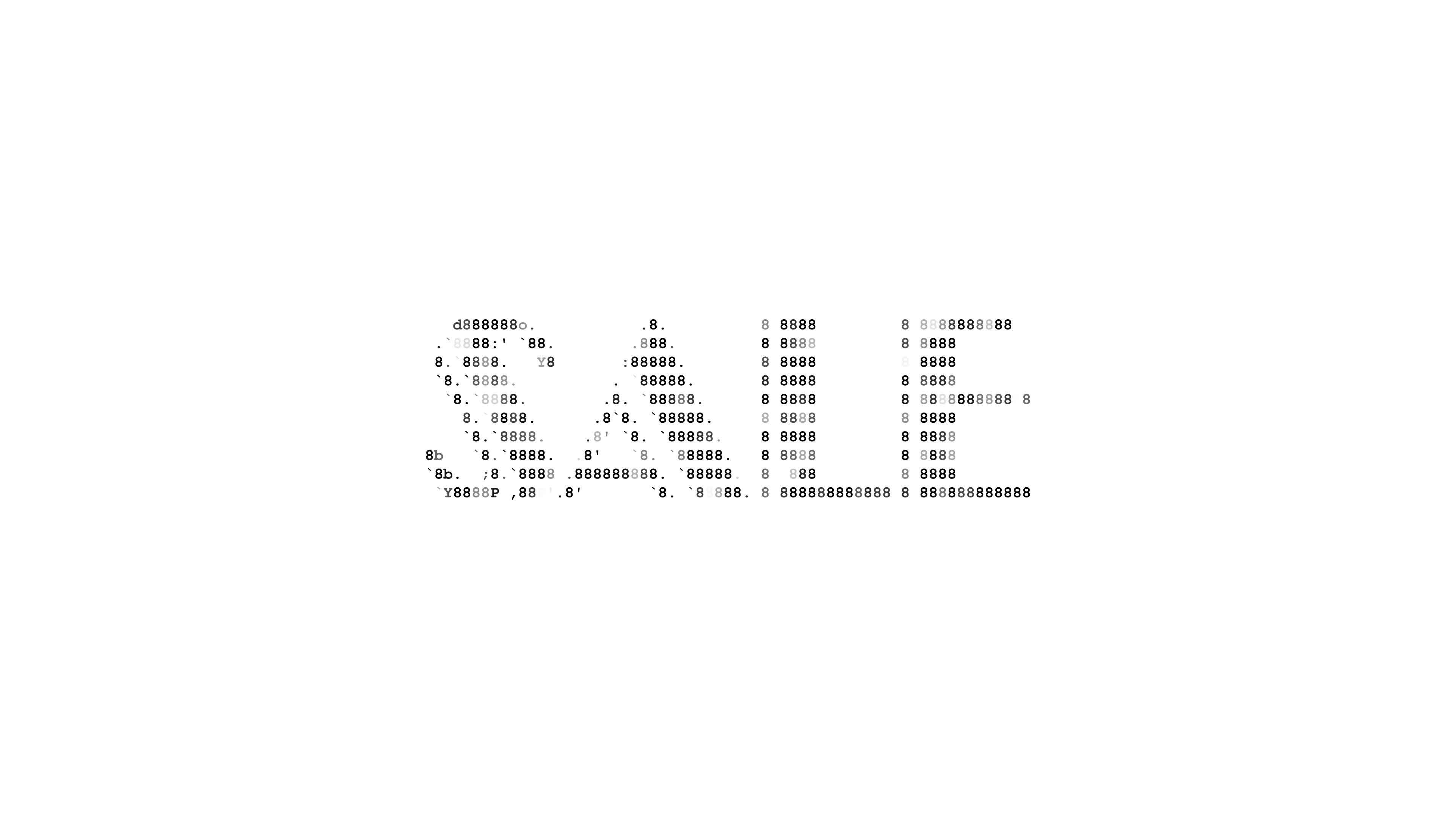 Sale Ascii Animation On White Background Ascii Art Code Symbols With Shining And Glittering