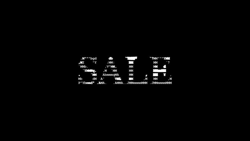 Sale Ascii Animation On Black Background Ascii Art Code Symbols With Shining And Glittering