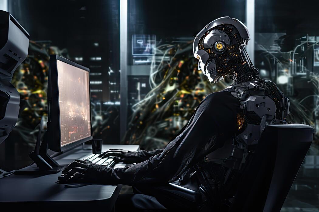 Robot Computer Stock Photos, Images and Backgrounds for Free Download