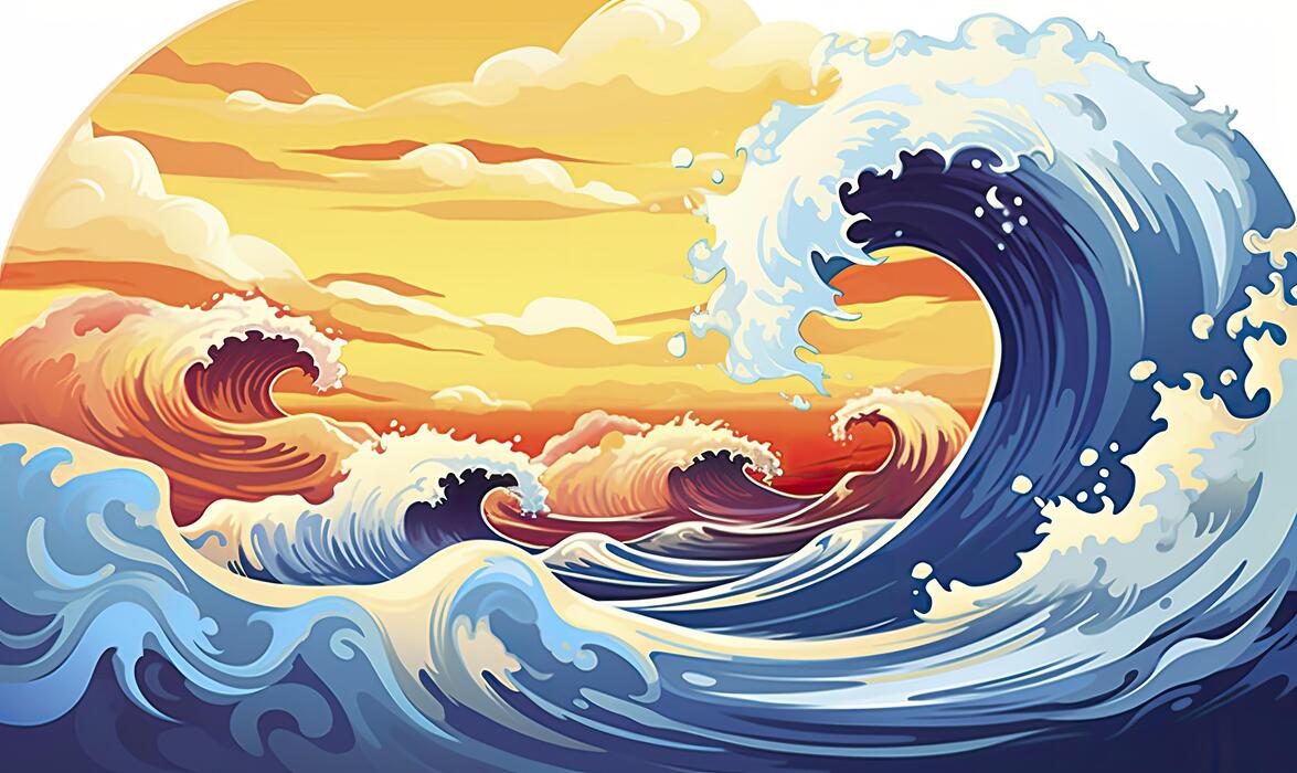 Ocean Waves Cartoon Stock Photos, Images and Backgrounds for Free Download