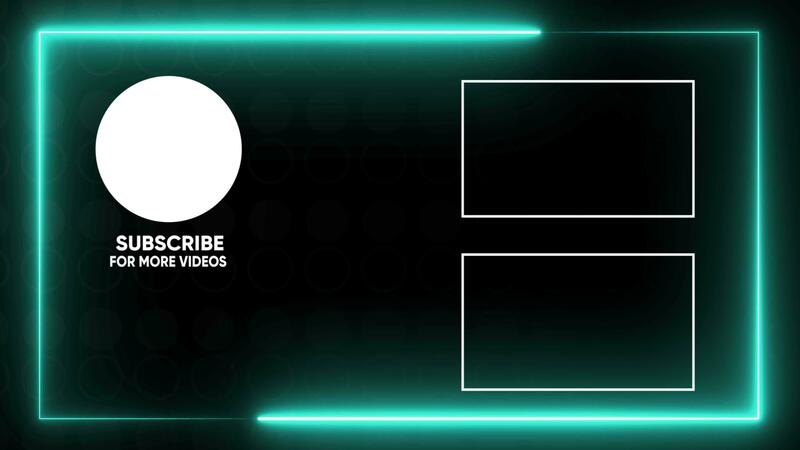Youtube end screen stock video template V4 35549179 Stock Video at Vecteezy