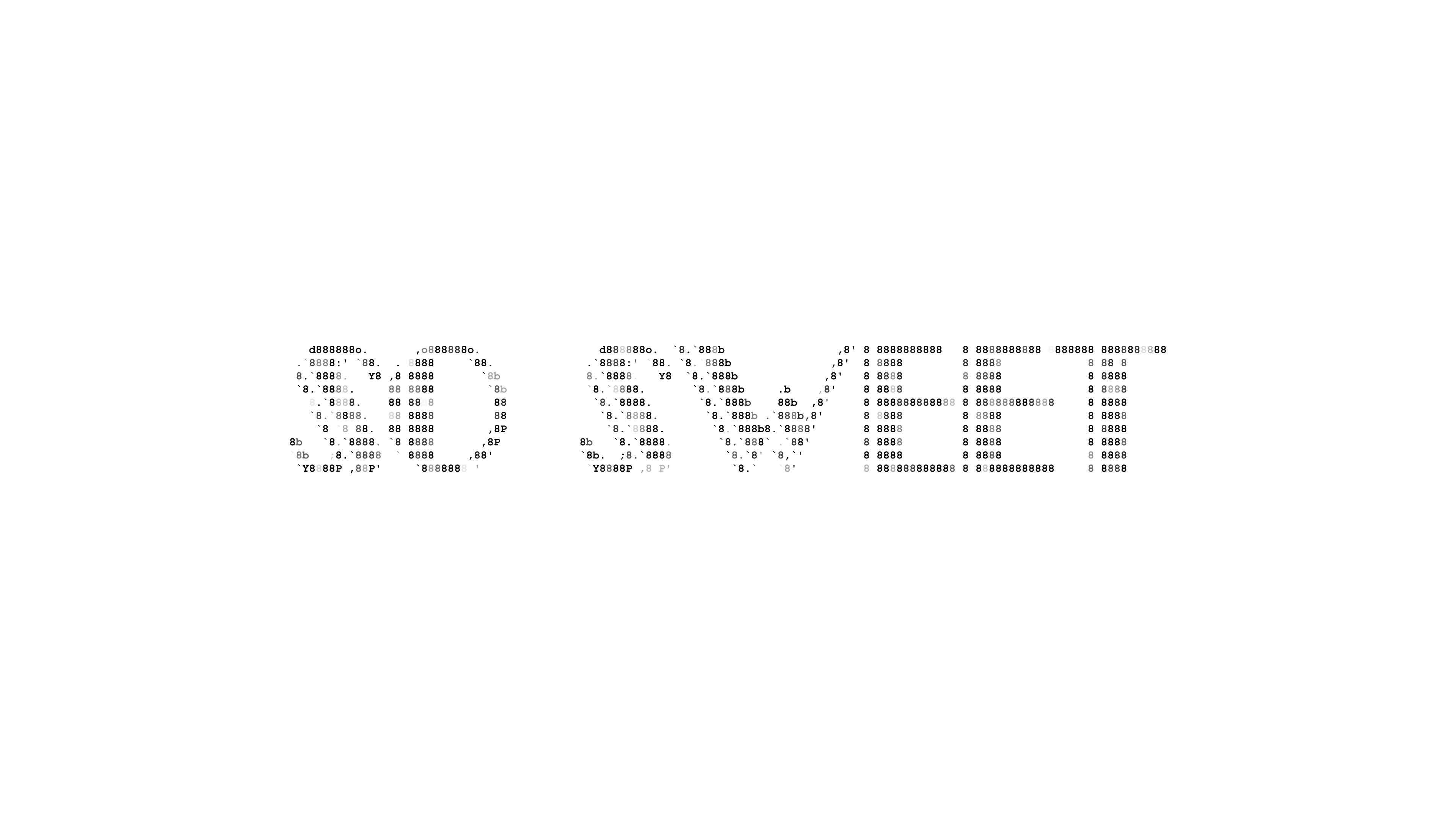 So Sweet Ascii Animation On White Background Ascii Art Code Symbols With Shining And Glittering