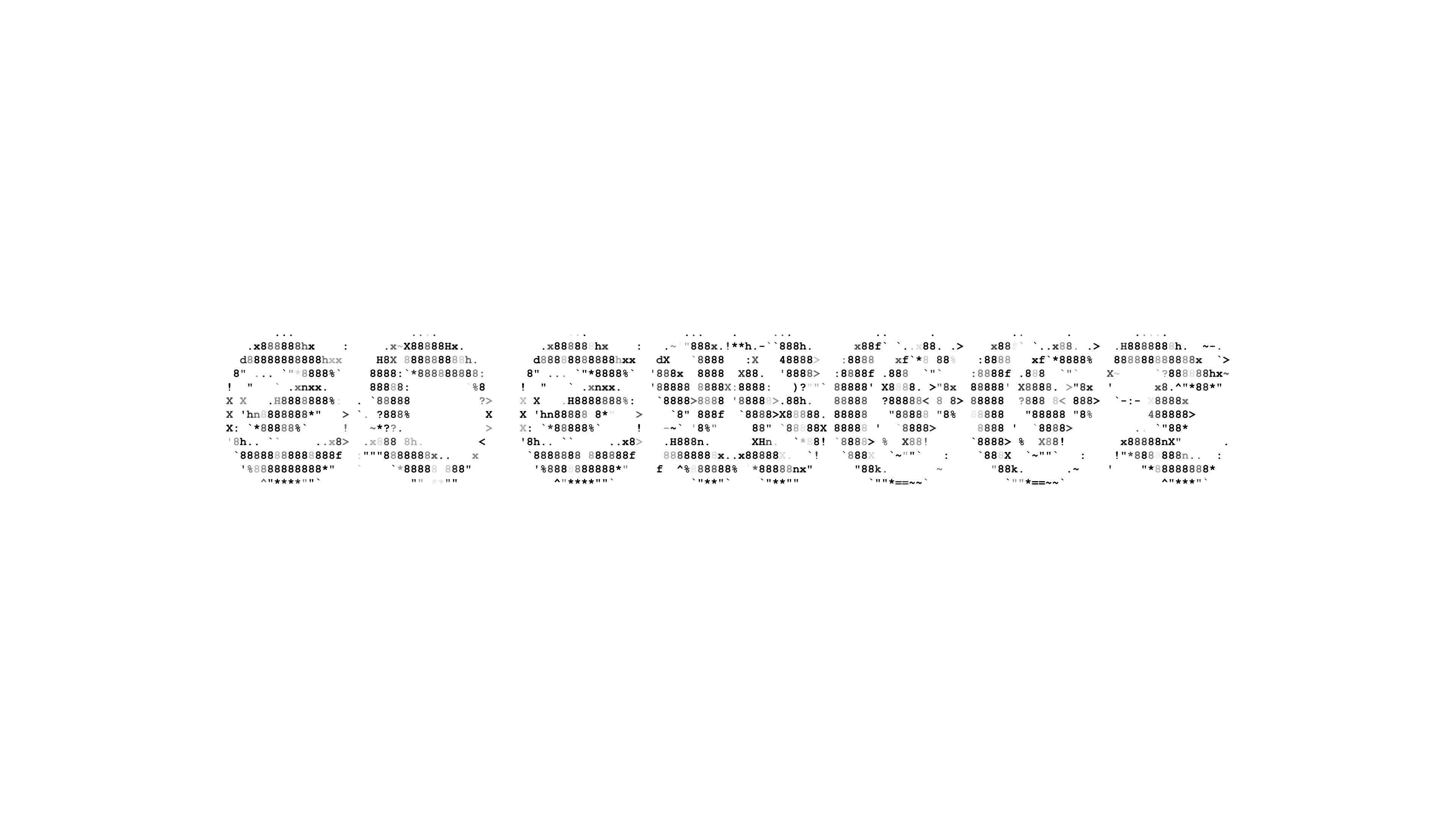 So Sweet Ascii Animation Loop On White Background Ascii Code Art Symbols Typewriter In And Out