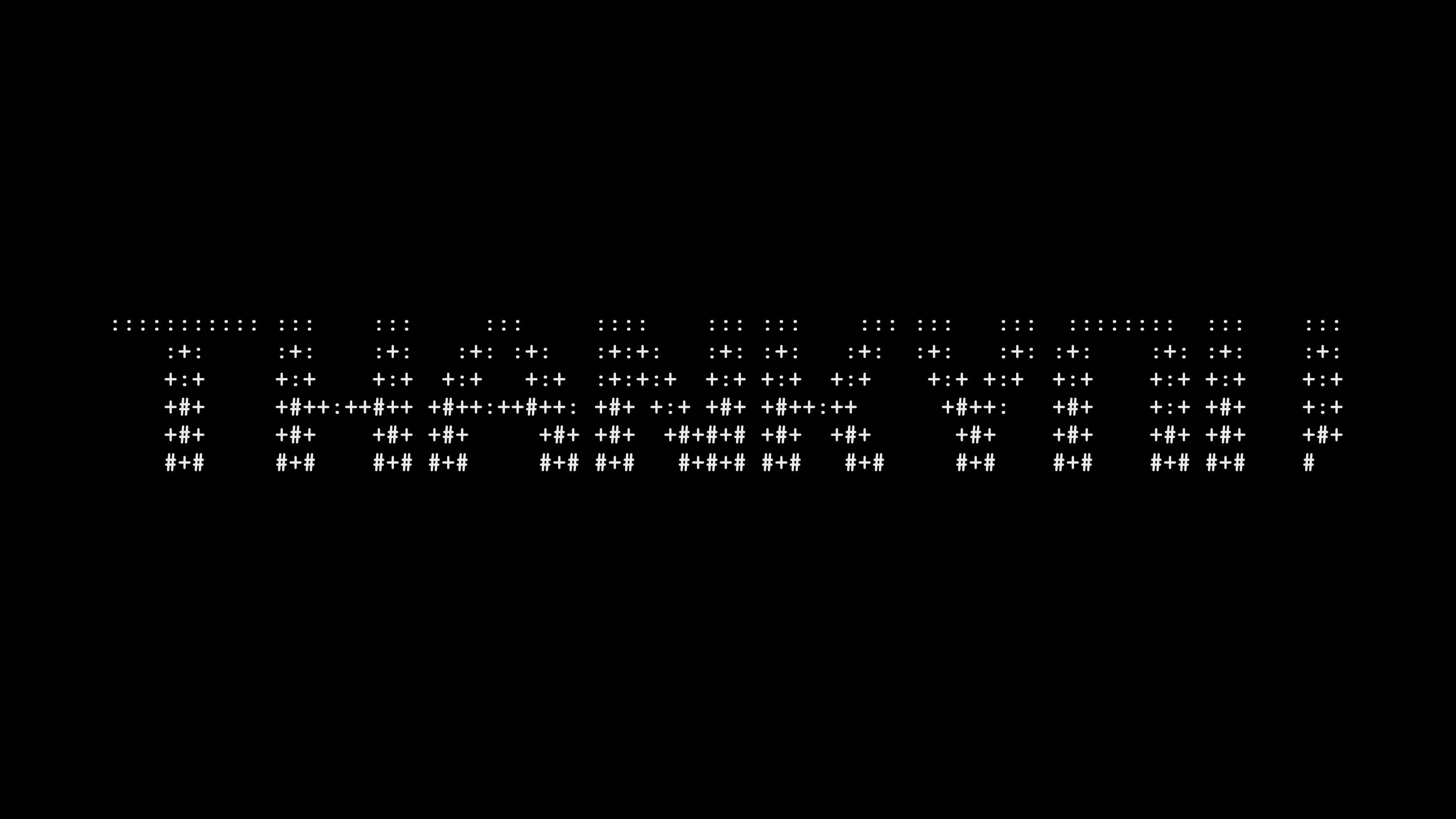 Thank You Ascii Animation Loop On Black Background Ascii Code Art Symbols Typewriter In And Out