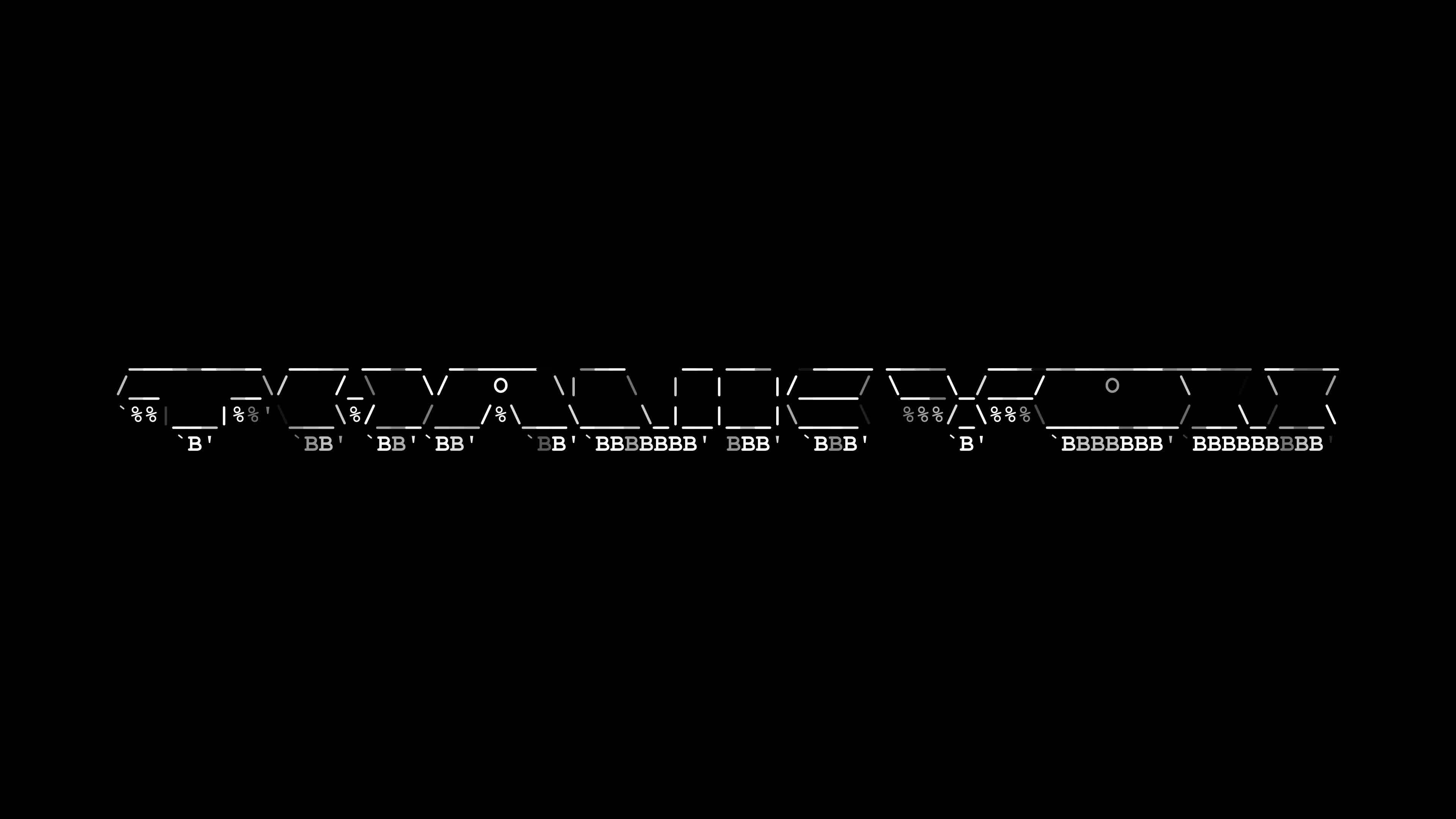 Thank You Ascii Animation On Black Background Ascii Art Code Symbols With Shining And