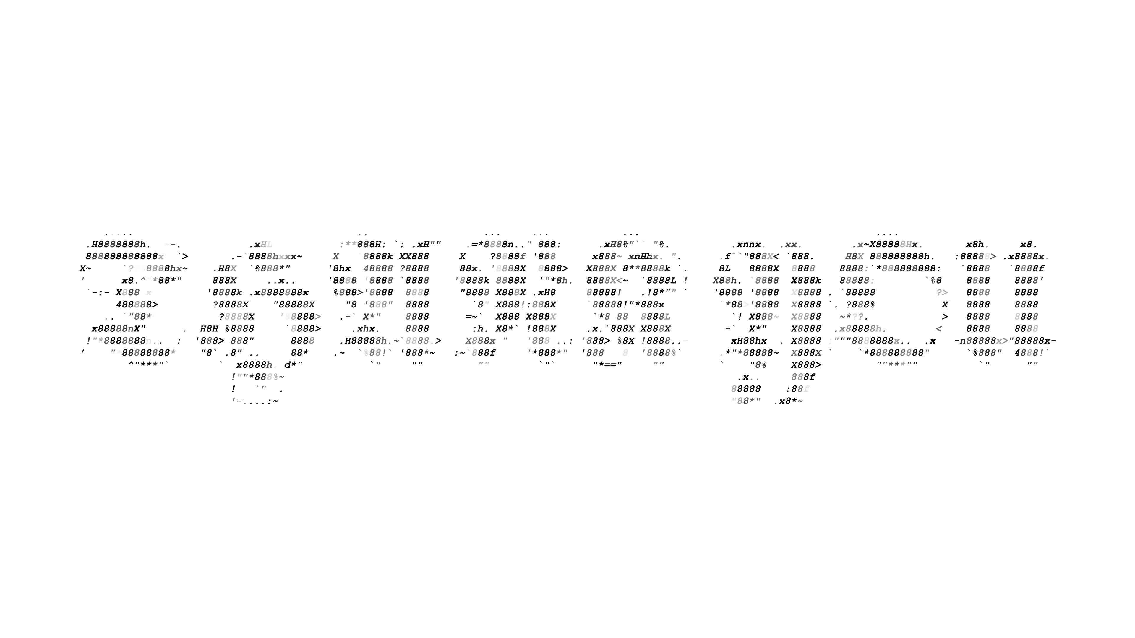 Thank You Ascii Animation Loop On White Background Ascii Code Art