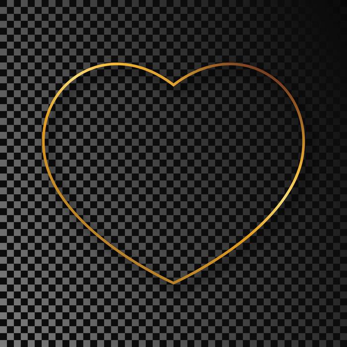 Gold Heart Frame Vector Art, Icons, and Graphics for Free Download