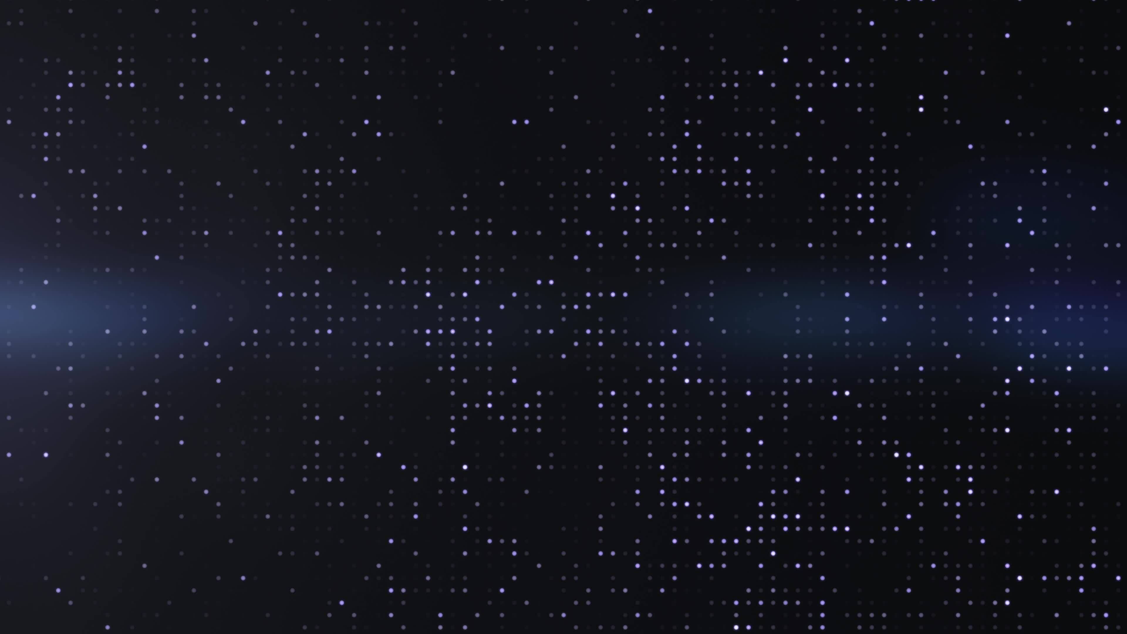 Animated Abstract Technology Dark Background With Randomly Glowing Dots And Grid Data Hi Tech