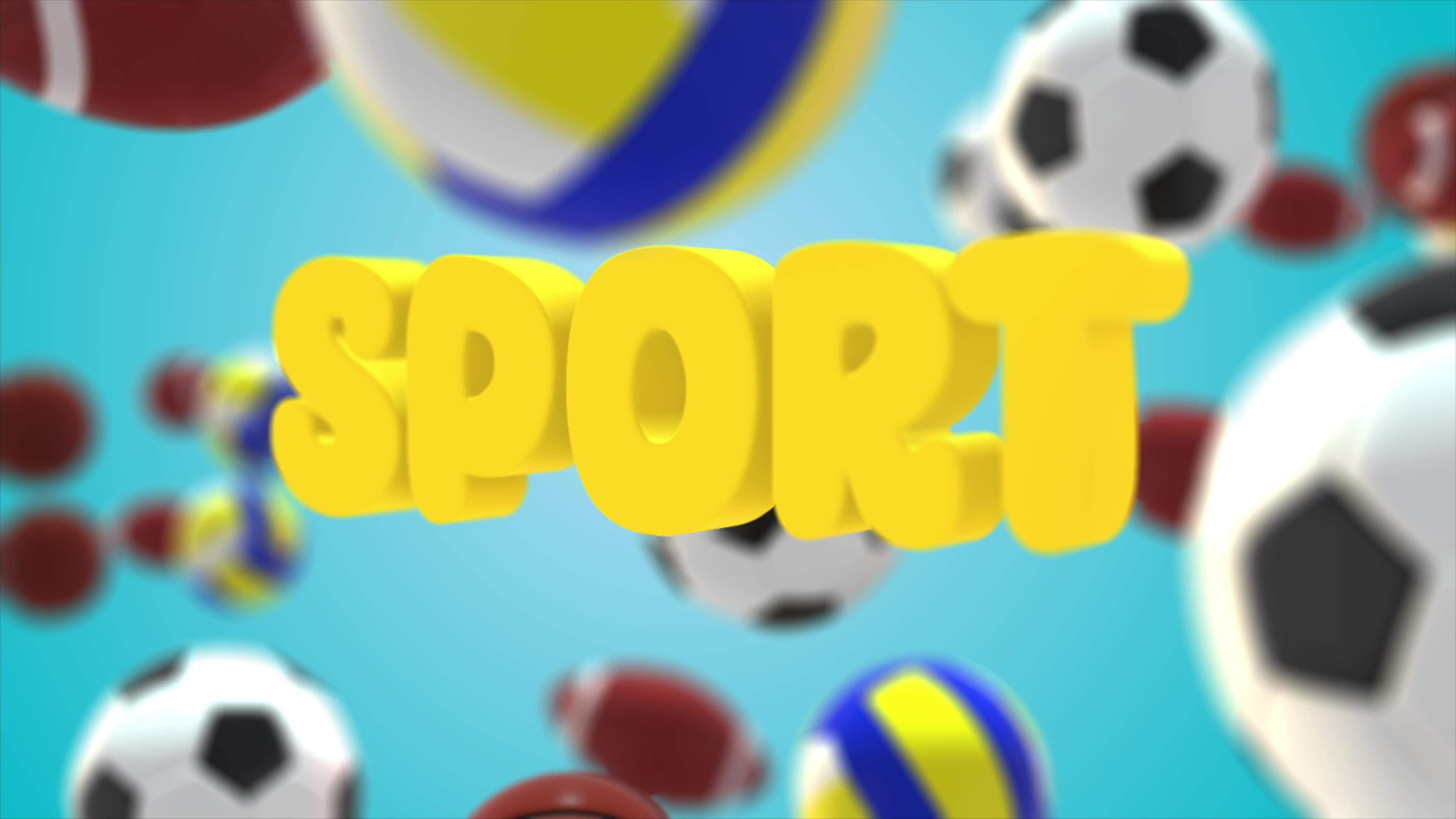 3D Sport Intro Balls 35578745 Stock Video at Vecteezy