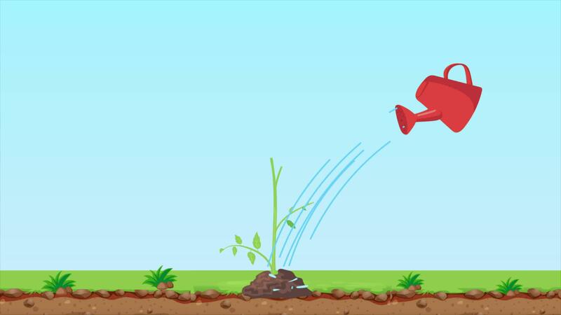 Planting Trees Animated Stock Video Footage for Free Download